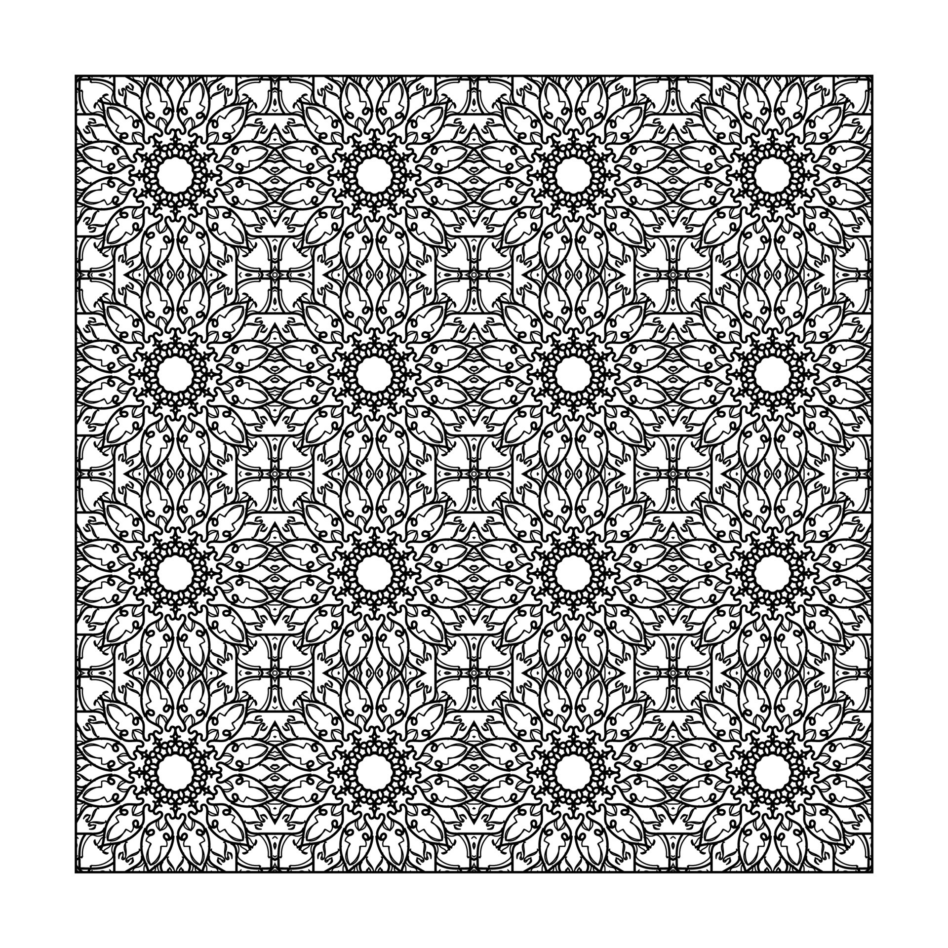 Seamless pattern floral ornament, 7748872 Vector Art at Vecteezy