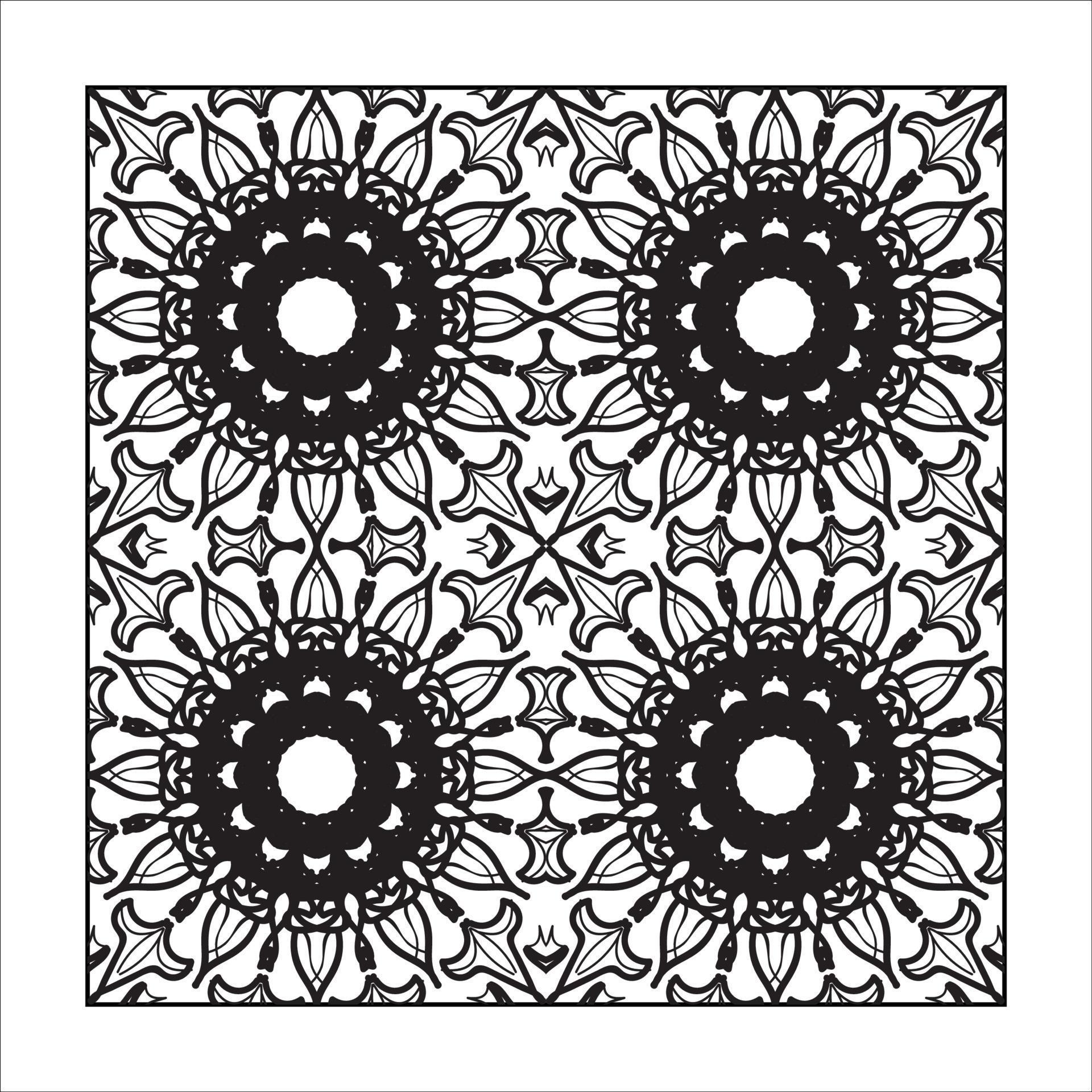 seamless pattern floral ornament. 7748873 Vector Art at Vecteezy