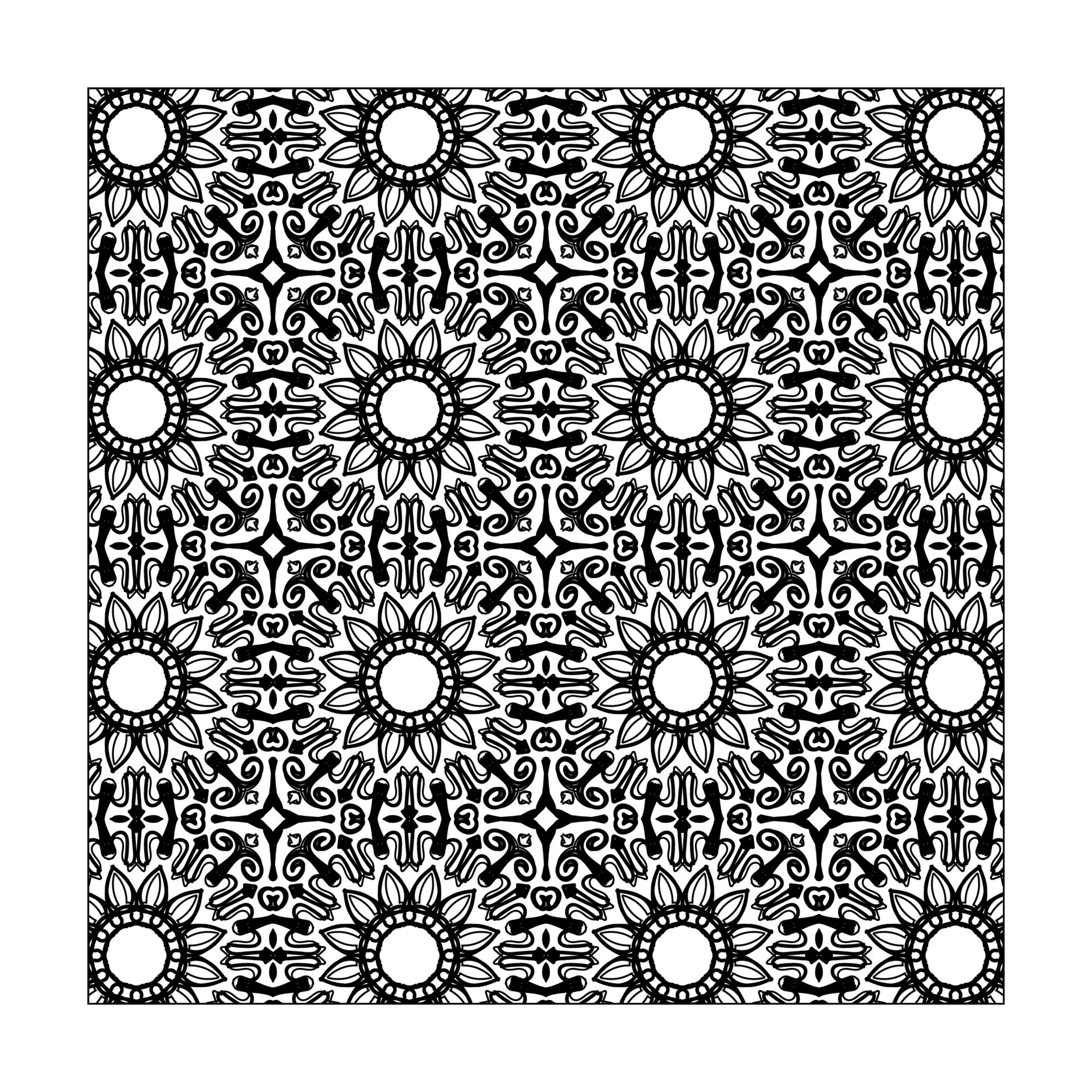 Seamless pattern floral ornament. 7754301 Vector Art at Vecteezy