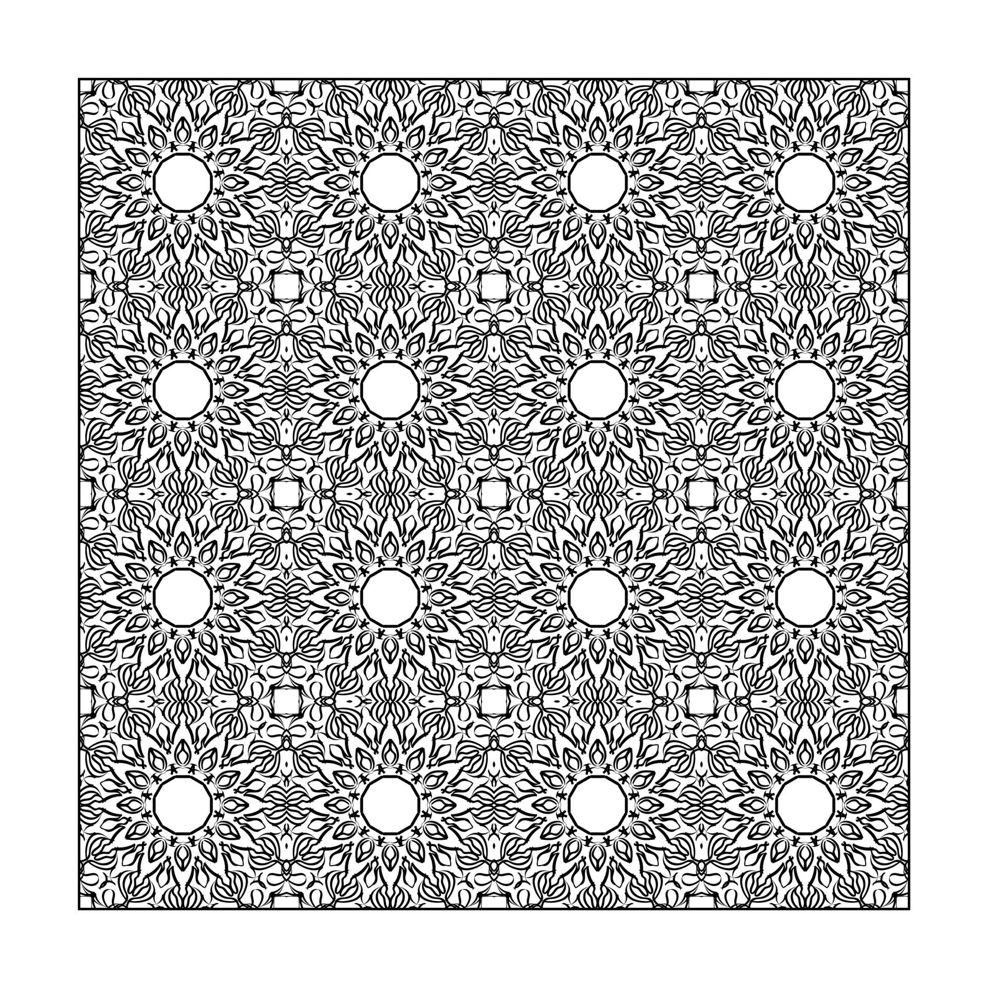 Seamless pattern floral ornament. 7754318 Vector Art at Vecteezy