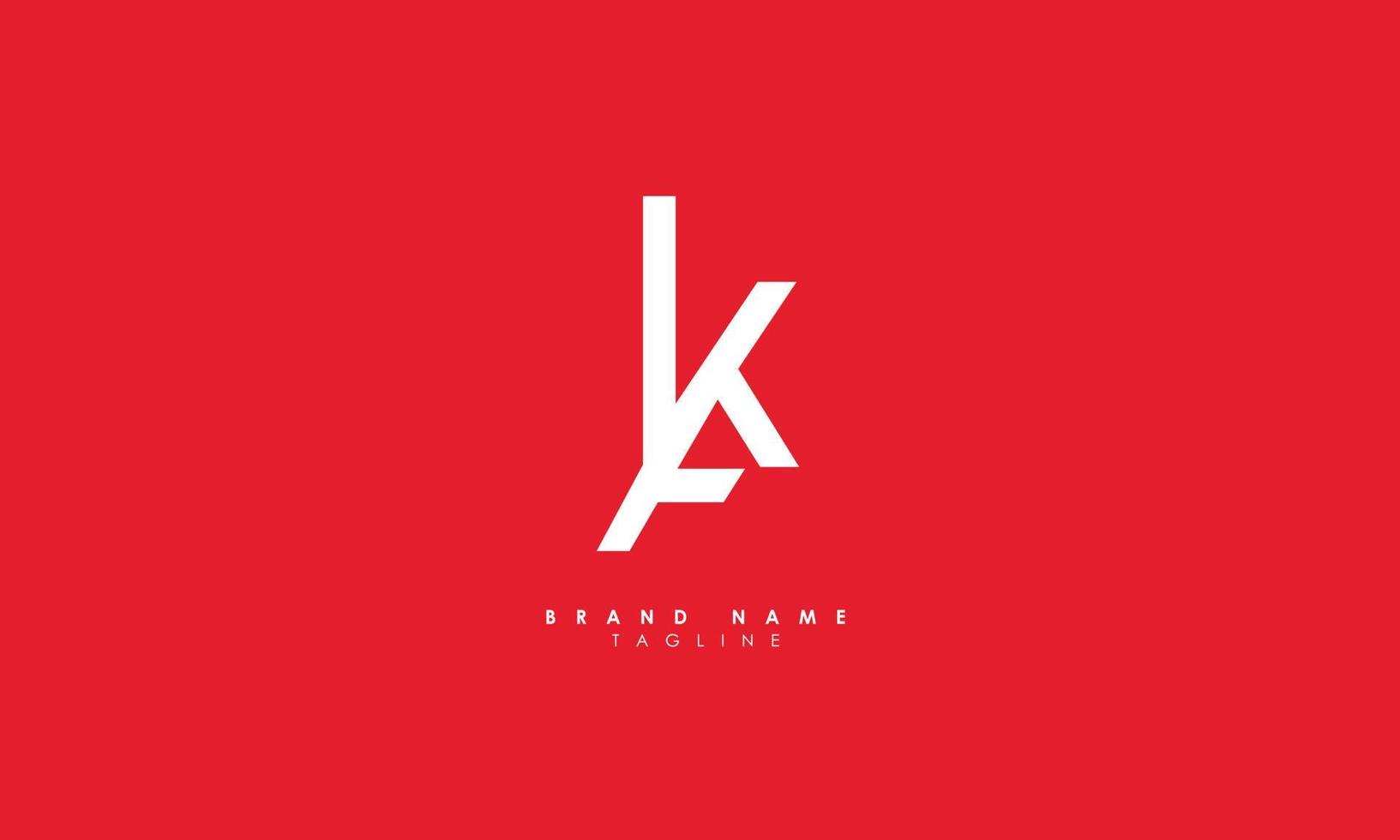 Alphabet Letters Initials Monogram Logo Lk Kl L And K 7762090 Vector