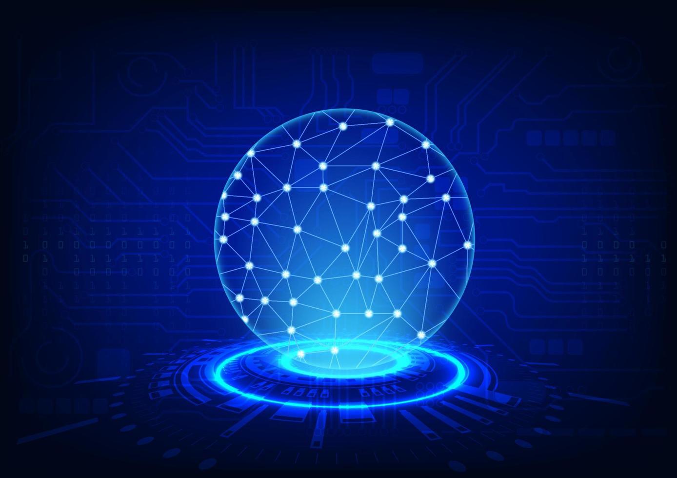 graphics design concept hitech technology network connection future ...