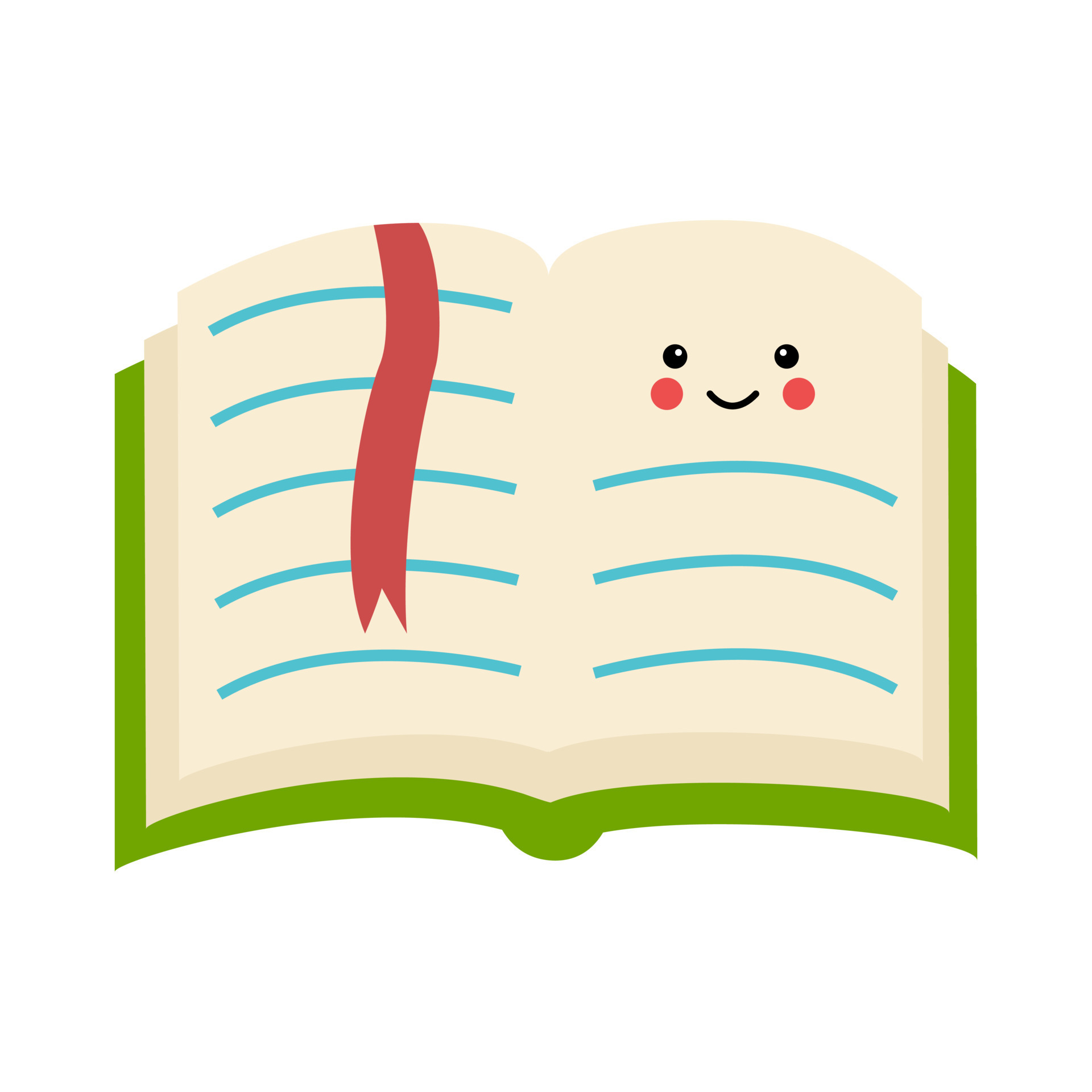 Vector Illustration Of Cute Book On White Background 7766529 Vector Art At Vecteezy