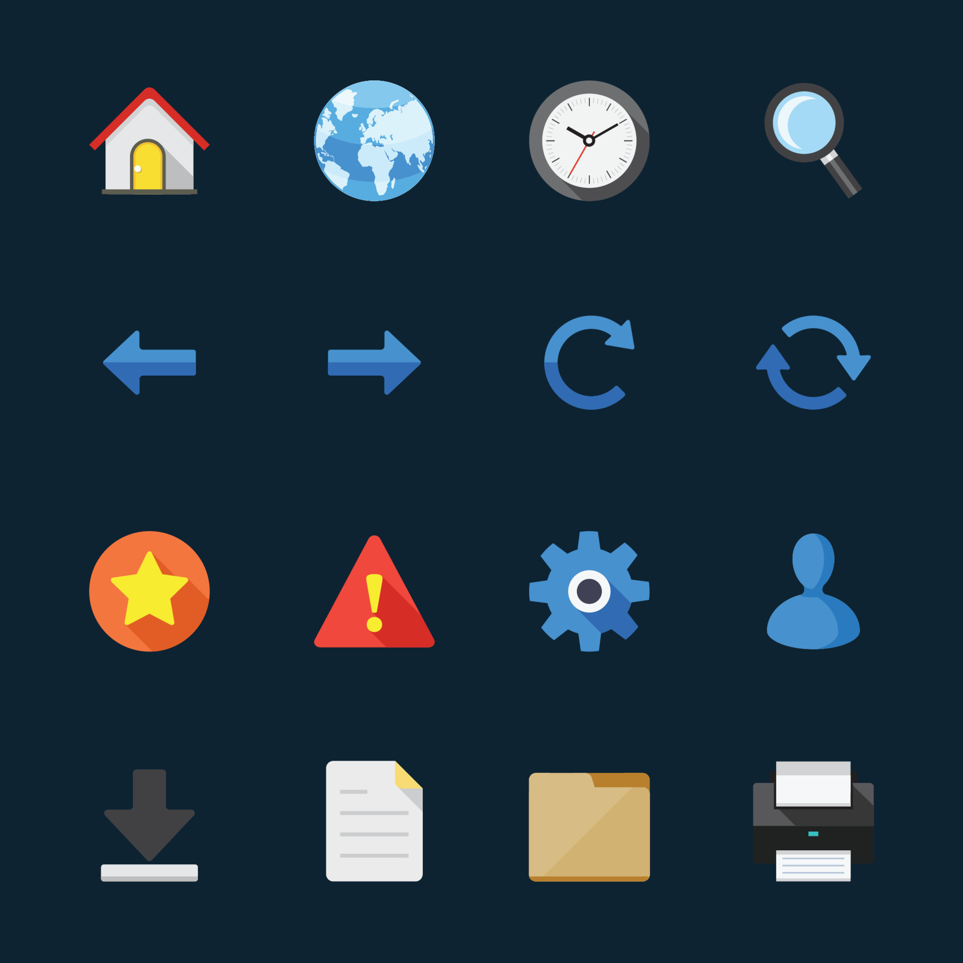Website Icons and Toolbar Icons with Black Background 7774696 Vector ... Website Icons and Toolbar Icons with Black Background 7774696 Vector ...