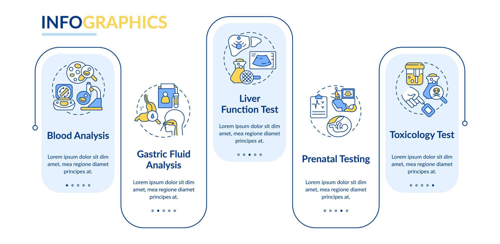 Diagnostic services rectangle infographic template. Healthcare ...
