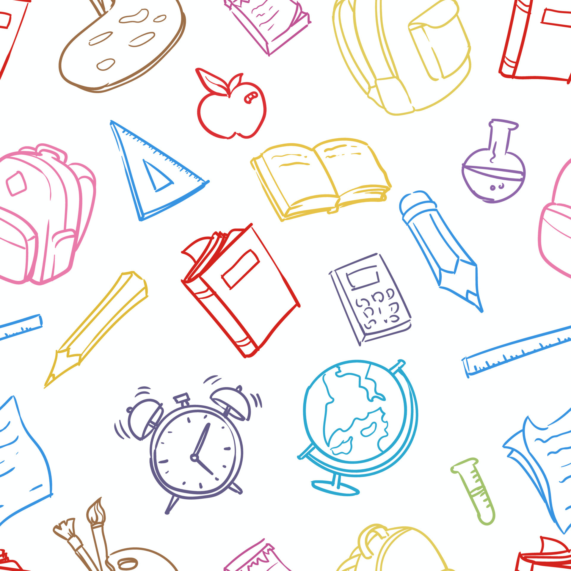 School Supplies Seamless Pattern 7779454 Vector Art at Vecteezy School Supplies Seamless Pattern 7779454 Vector Art at Vecteezy