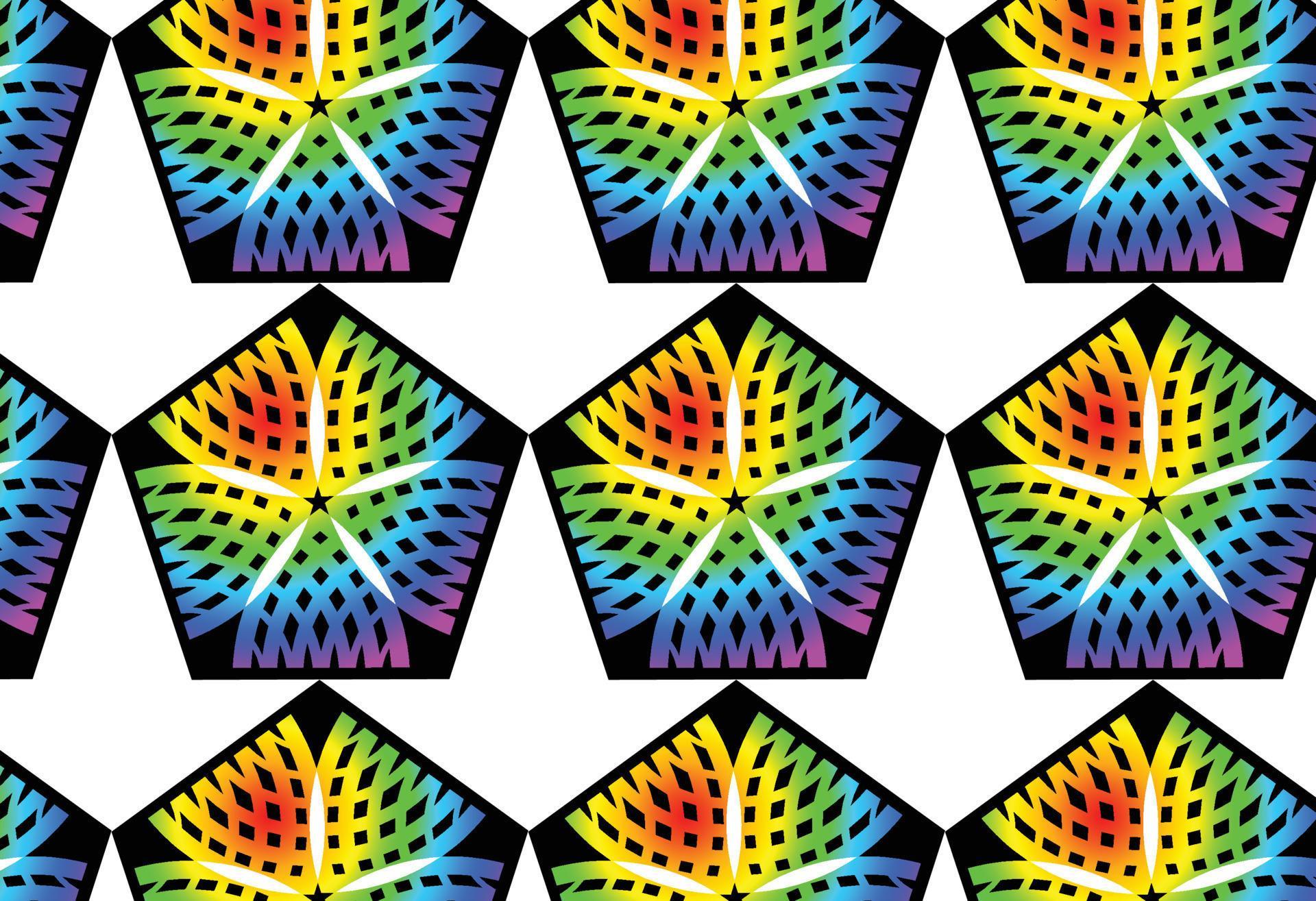 Rainbow gradient geometric new pattern background 7782470 Vector Art at ...
