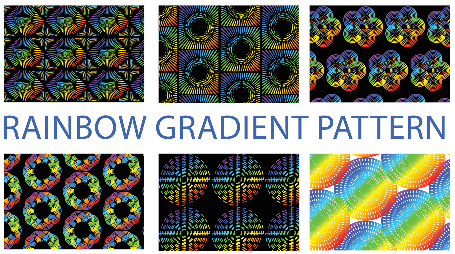 Rainbow gradient geometric new pattern background 7782481 Vector Art at ...