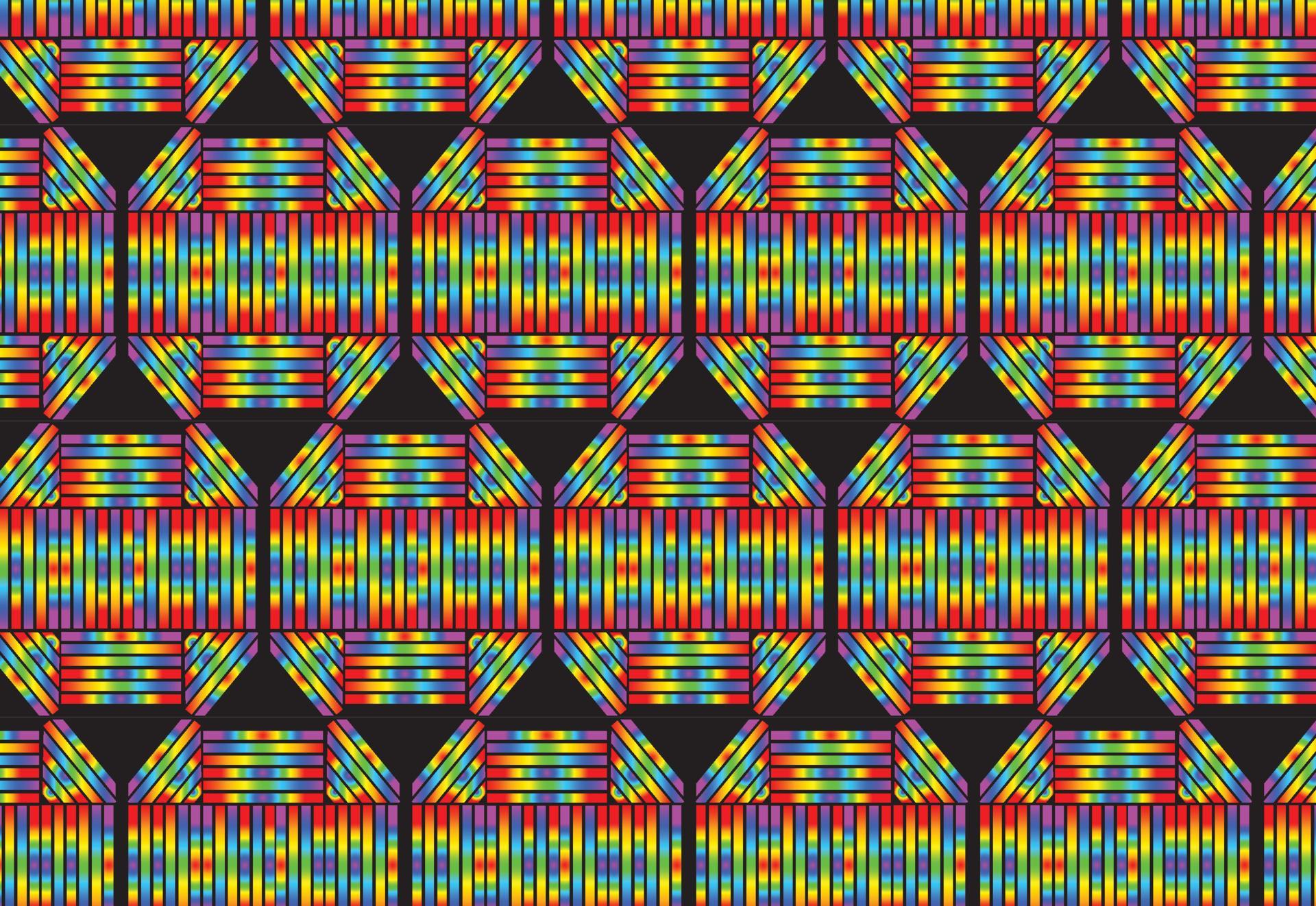 Rainbow gradient geometric new pattern background 7782693 Vector Art at ...