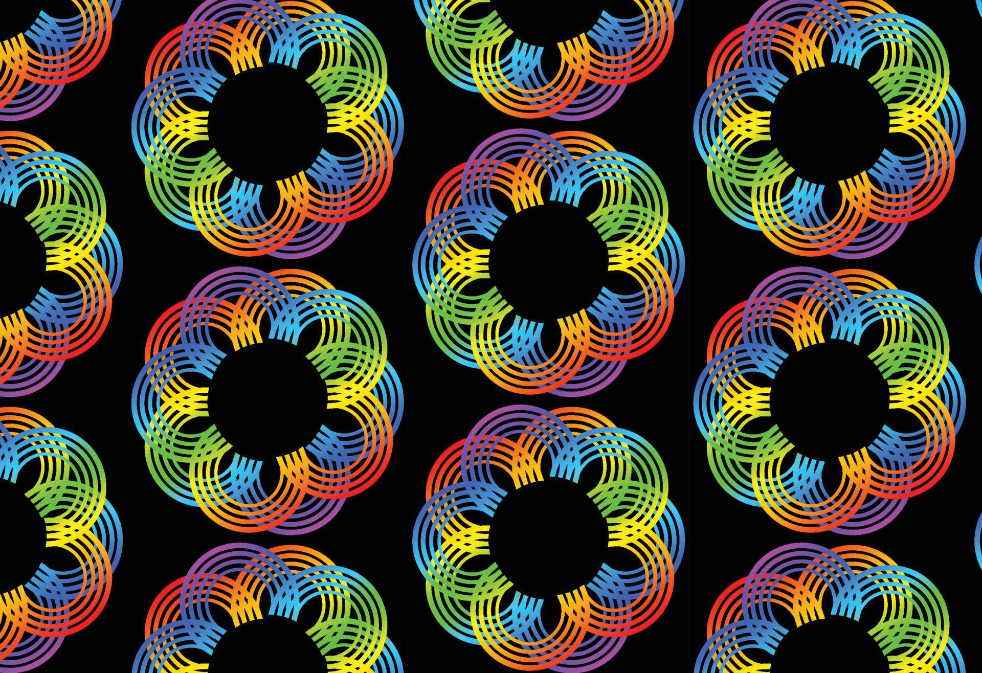 Rainbow gradient geometric new pattern background 7782695 Vector Art at ...