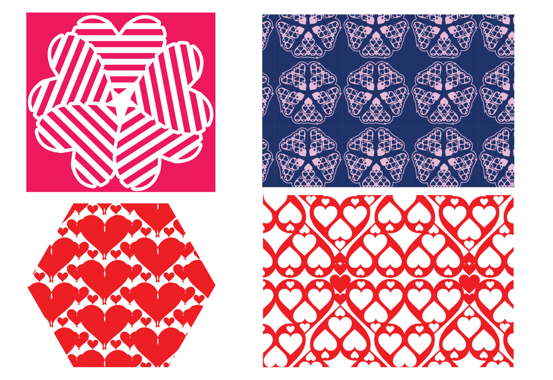 Hearts Pattern Design Love Concept Design Of Textures And Backgrounds