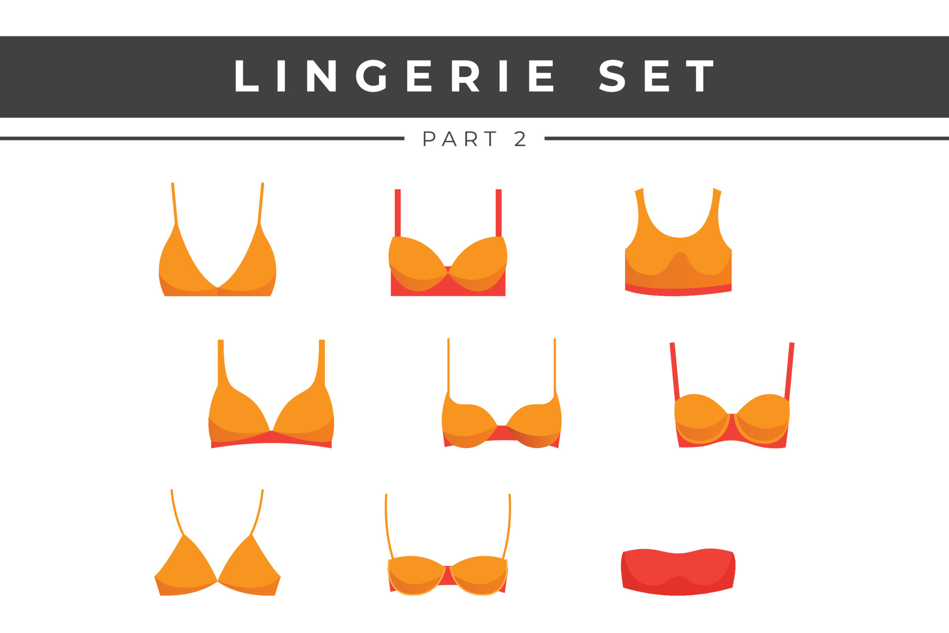 Stylish Lingerie Design Collection Set 7784701 Vector Art At Vecteezy