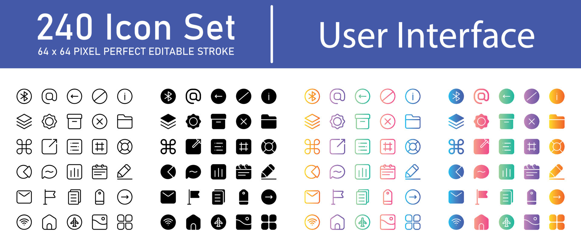 User Interface Icon Pack 7795696 Vector Art at Vecteezy