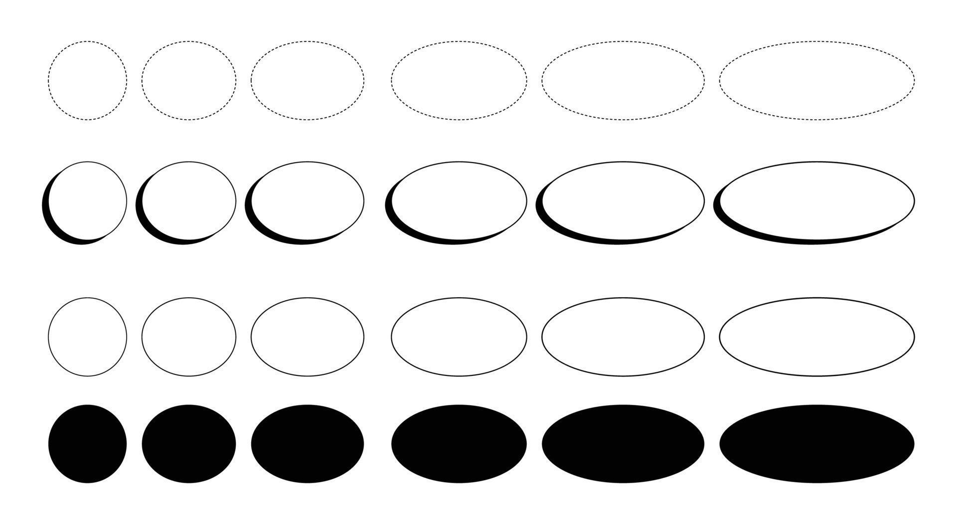 Abstract oval shape elements and free form background. 7801331 Vector ...