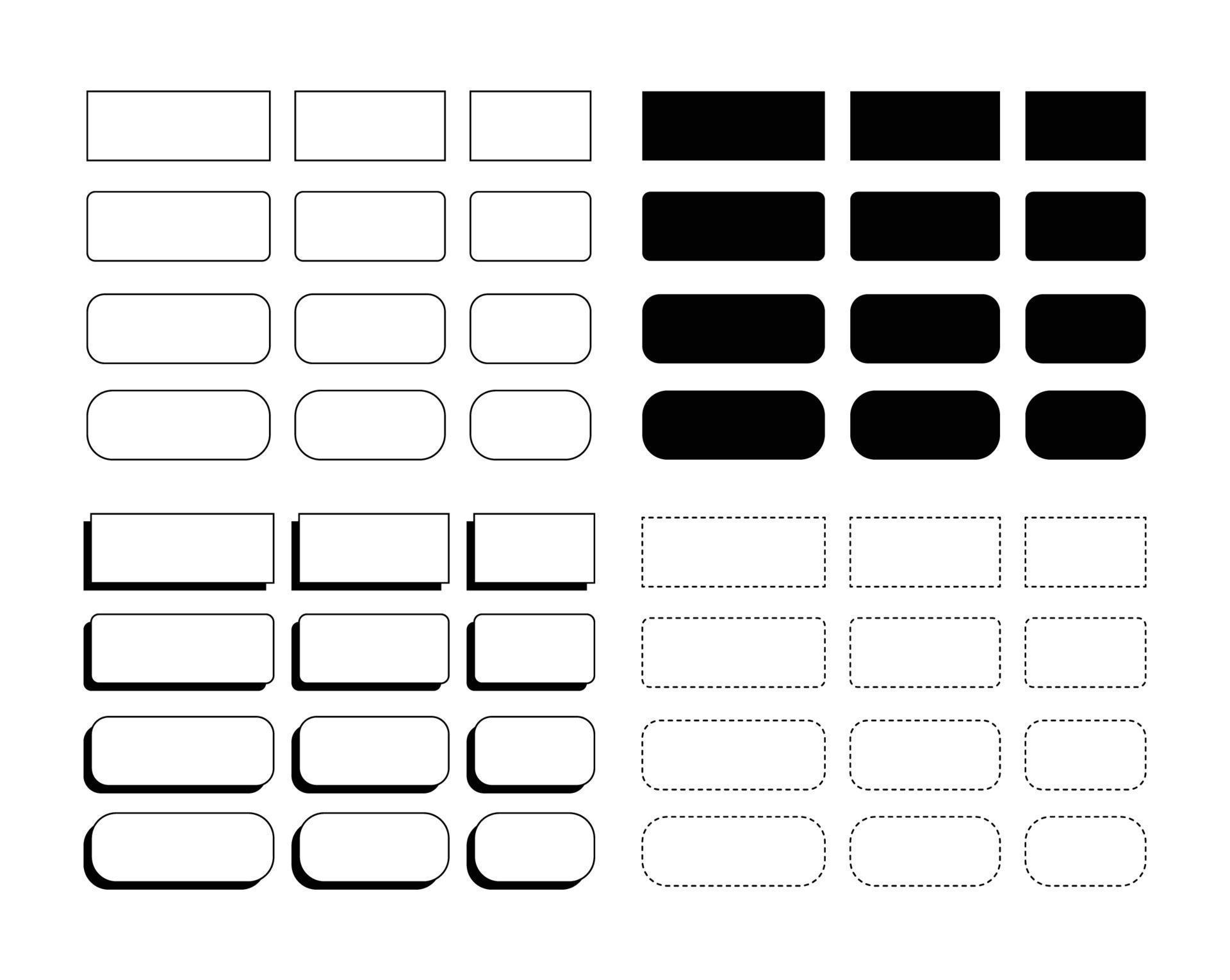 rectangle shape with rounded corner background. 7801338 Vector Art at ...