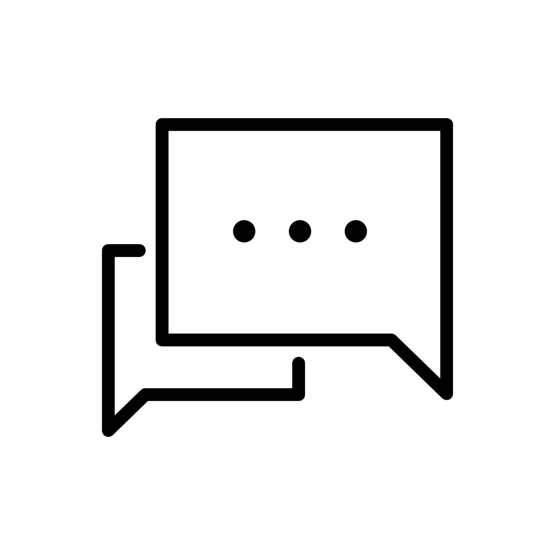 Message icon symbol with outline style. Vector illustration 7807229 ...