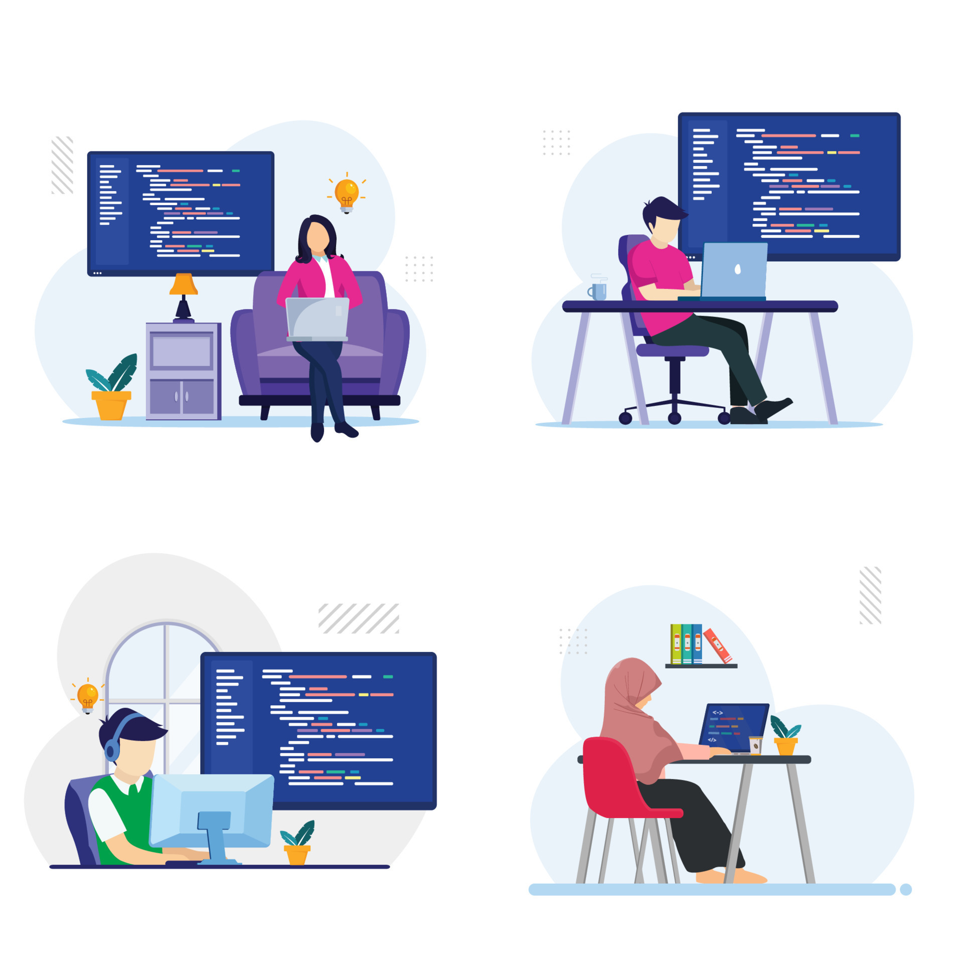 Programmer and engineering development, coding, web development ...