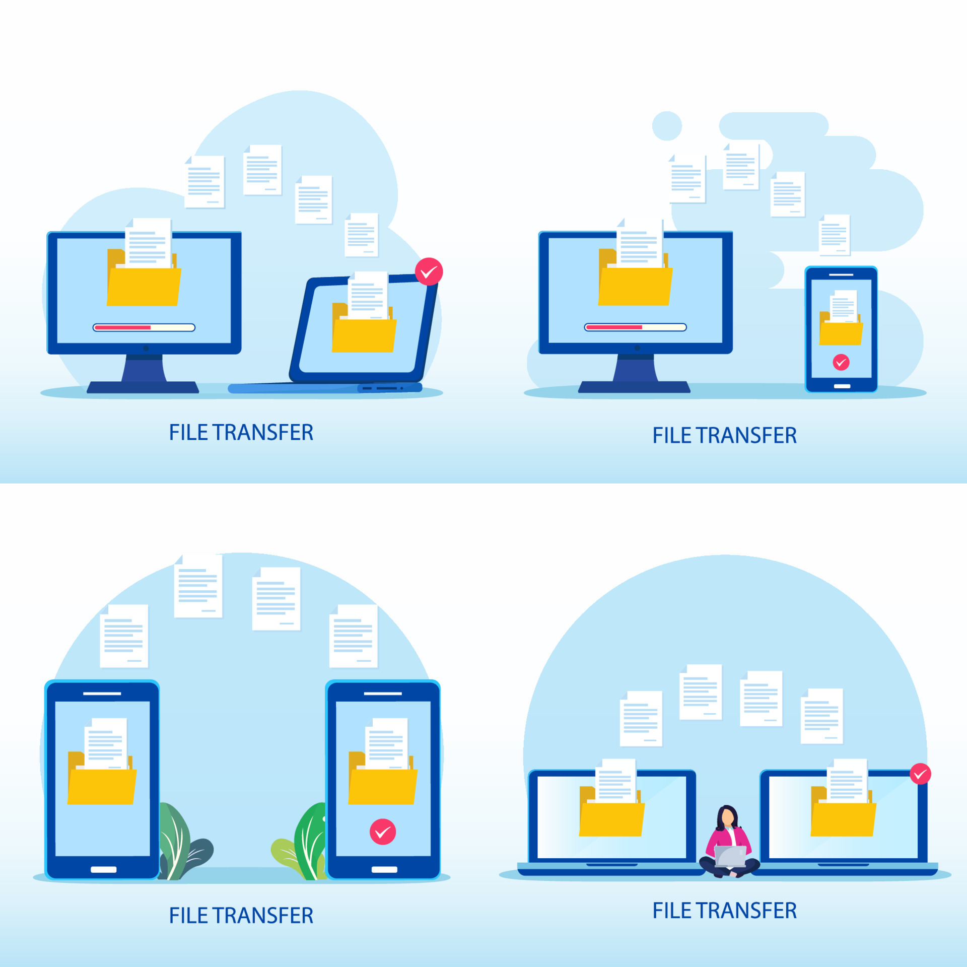 file transfer concept, backup data, technology cloud, upload and ... file transfer concept, backup data, technology cloud, upload and ...