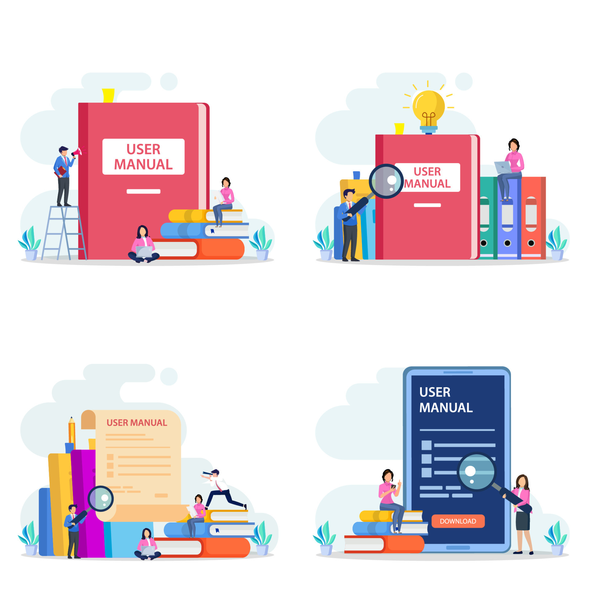 User guide manual, instruction and guidebook vector concept 7814341 ... User guide manual, instruction and guidebook vector concept 7814341 ...