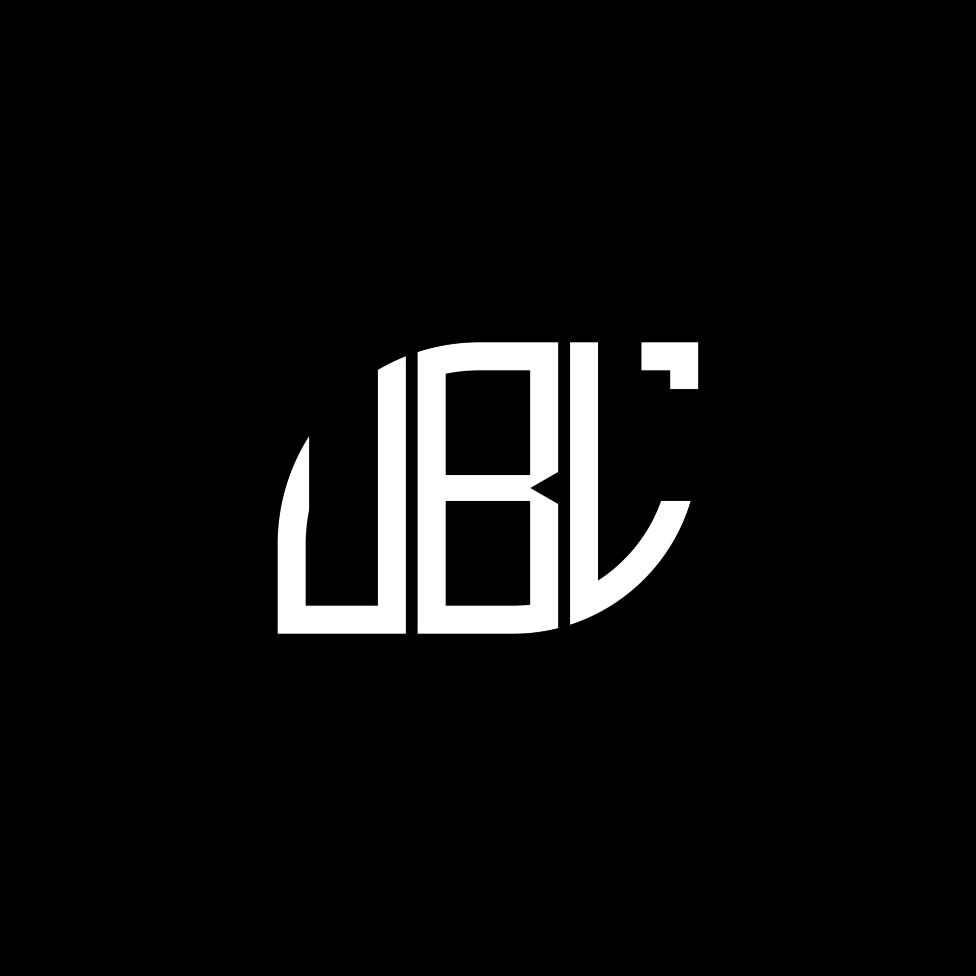 UBL letter logo design on black background. UBL creative initials ... UBL letter logo design on black background. UBL creative initials ...