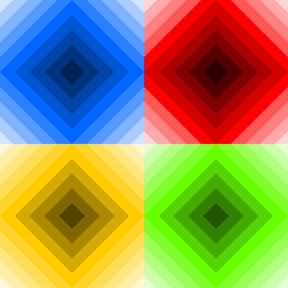 Geometry color pattern background vector design set 7817141 Vector Art ...