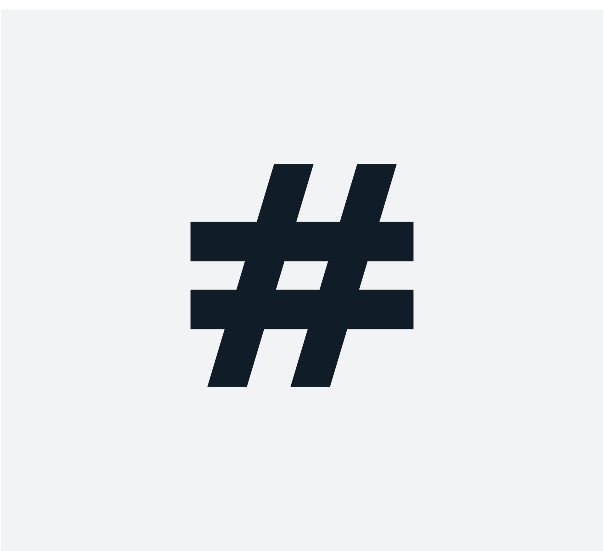 Hash tag icon vector logo design template 7818902 Vector Art at Vecteezy