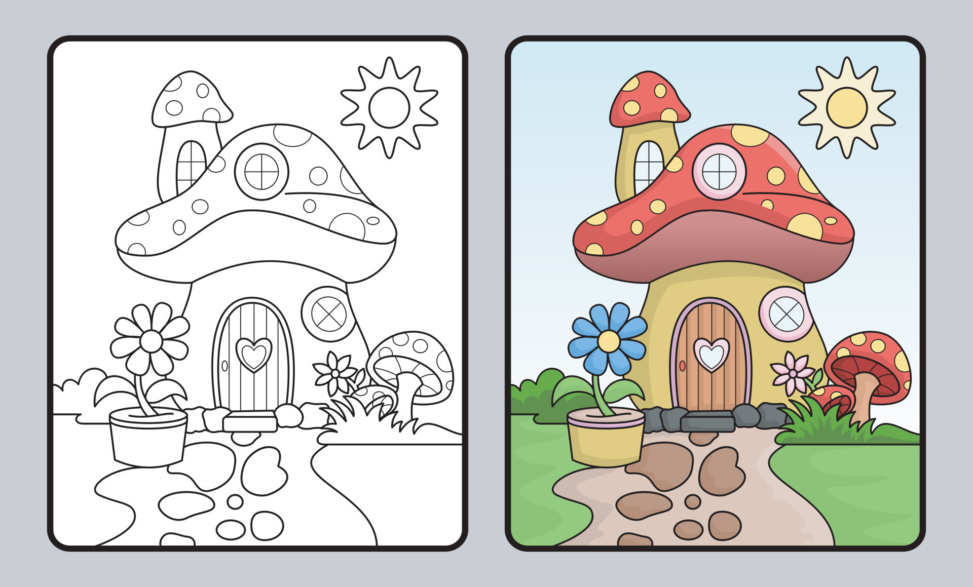Casa De Hongos Para Colorear Libro O P gina Educativo Para Ni os casa-de-hongos-para-colorear-libro-o-p-gina-educativo-para-ni-os