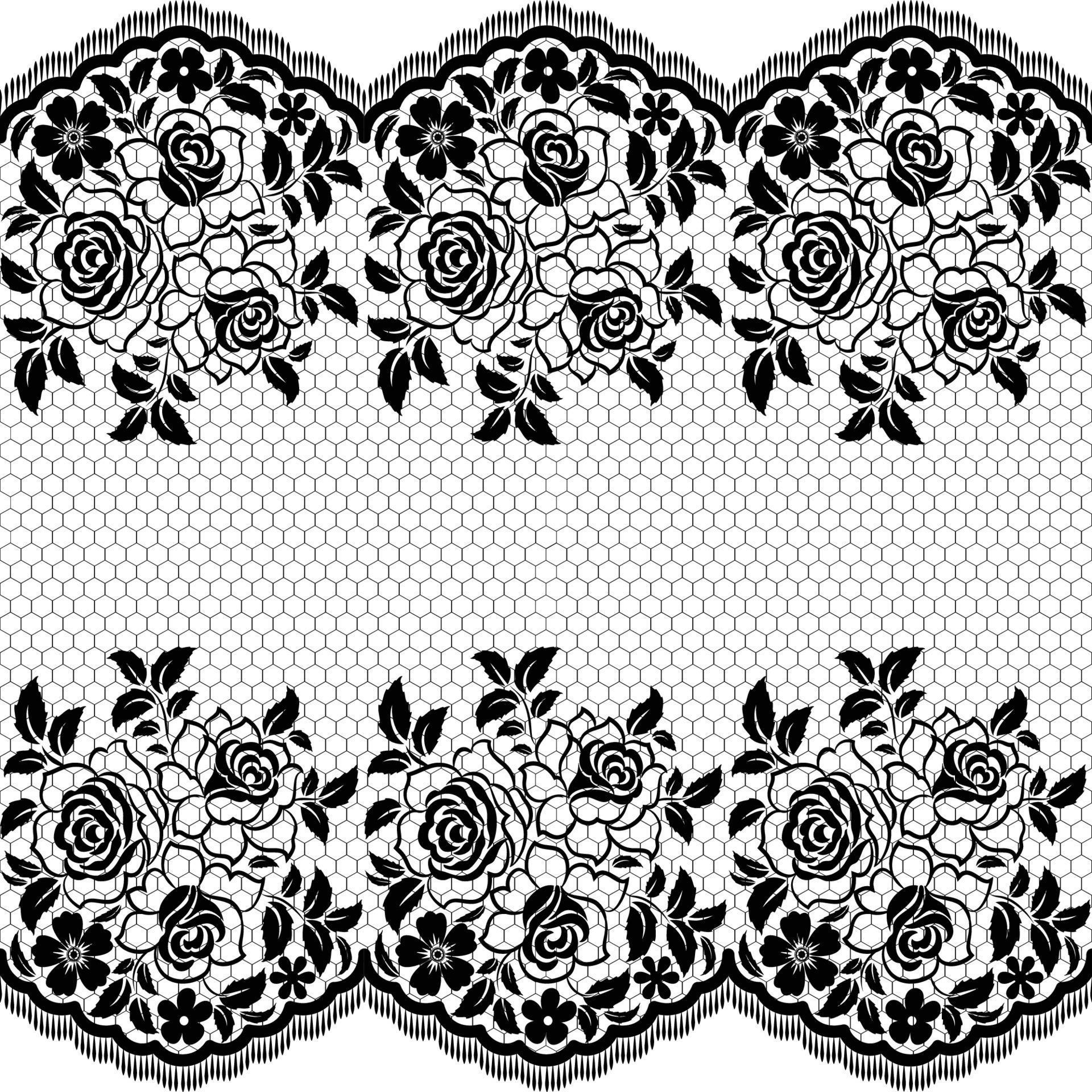 Abstract seamless lace pattern with flowers 7819846 Vector Art at Vecteezy