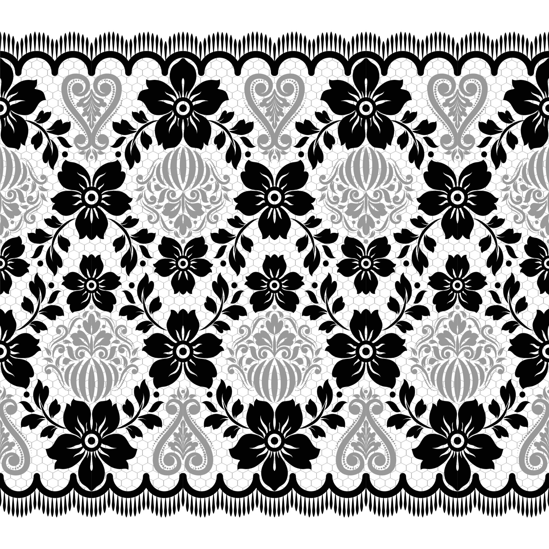 Abstract seamless lace pattern with flowers 7819859 Vector Art at Vecteezy