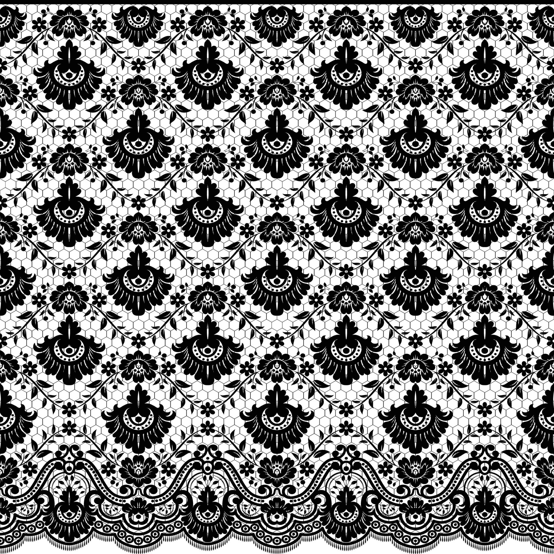 Abstract seamless lace pattern with flowers 7819877 Vector Art at Vecteezy