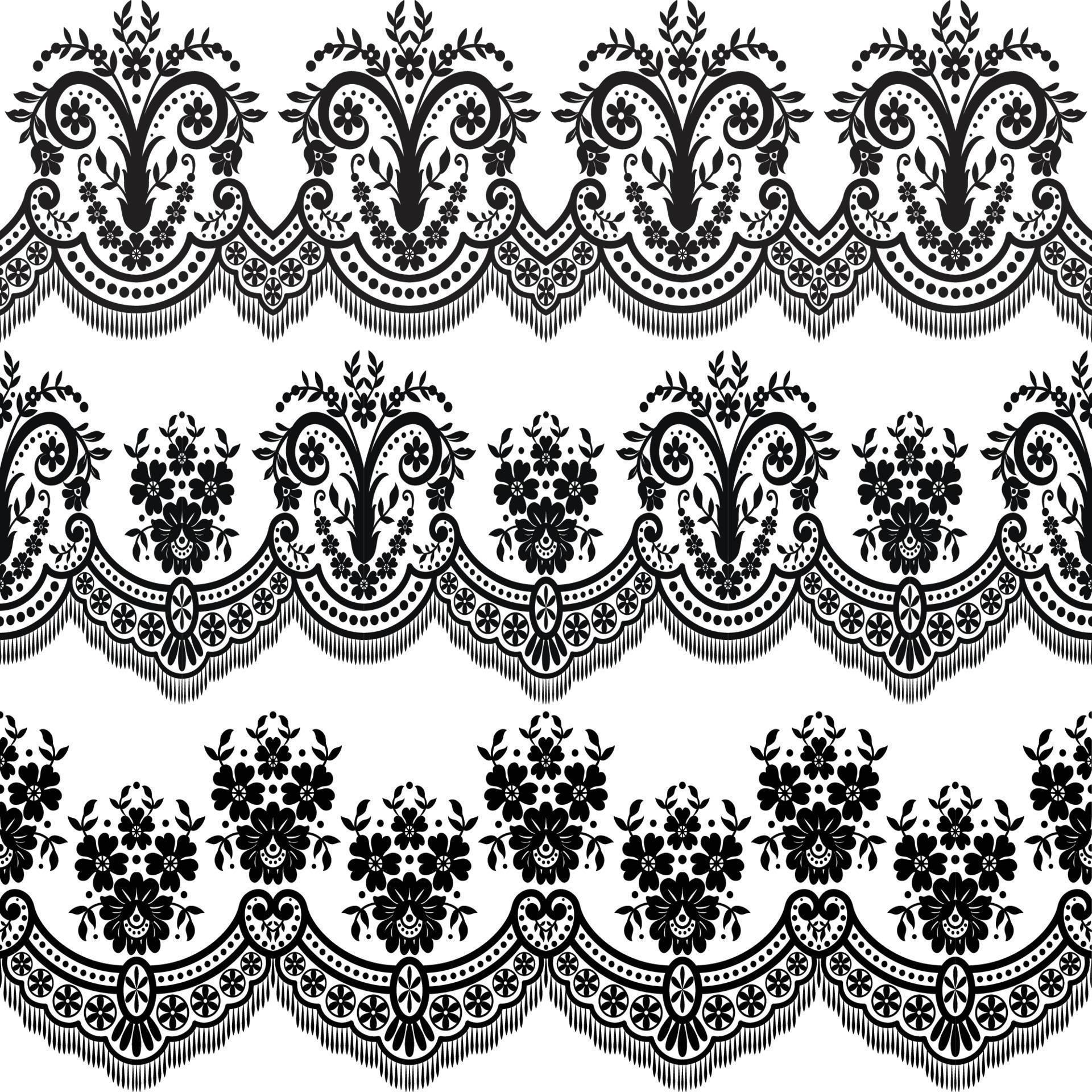 flower element set border 7819883 Vector Art at Vecteezy