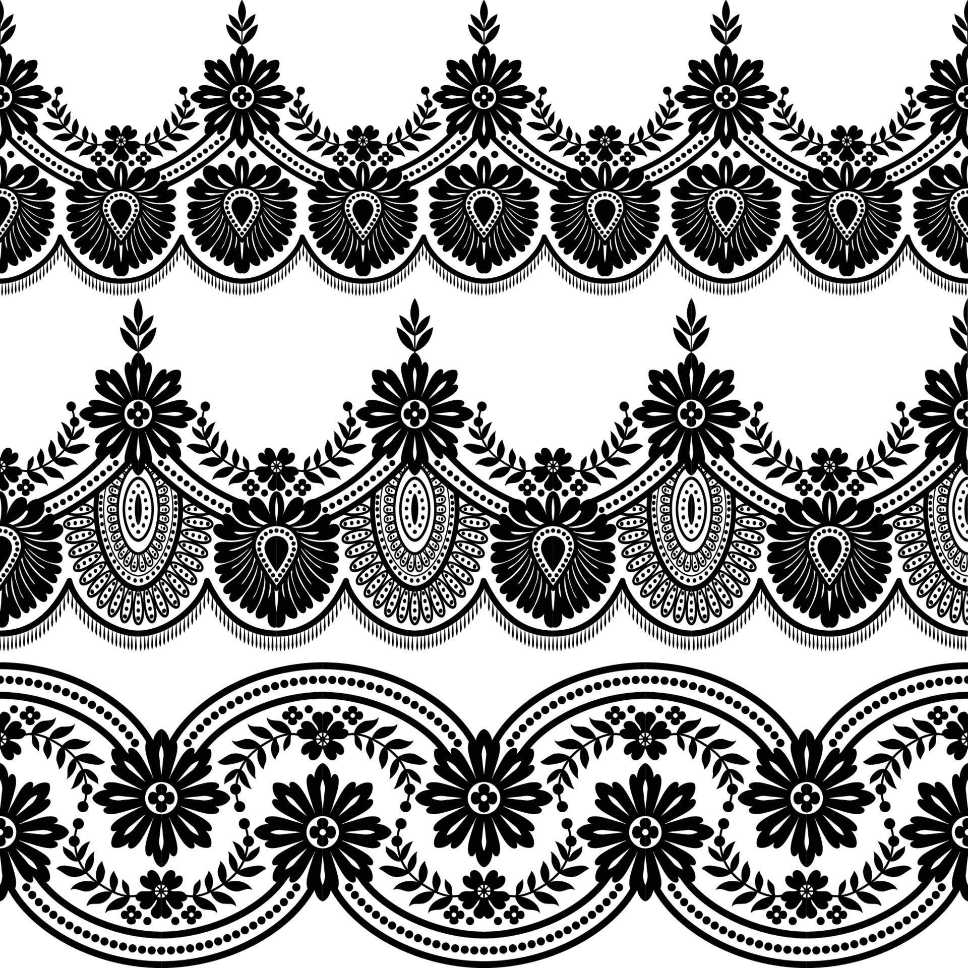 flower element set border 7819887 Vector Art at Vecteezy