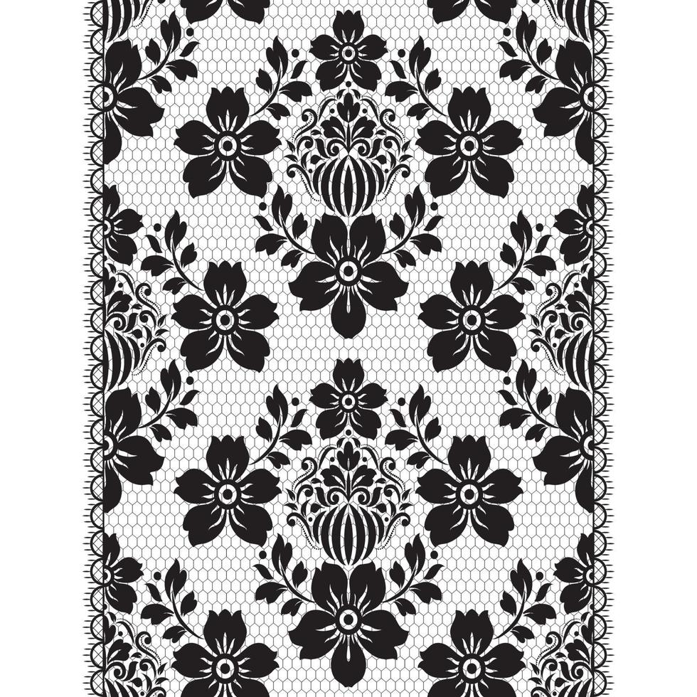 Abstract seamless lace pattern with flowers 7819911 Vector Art at Vecteezy