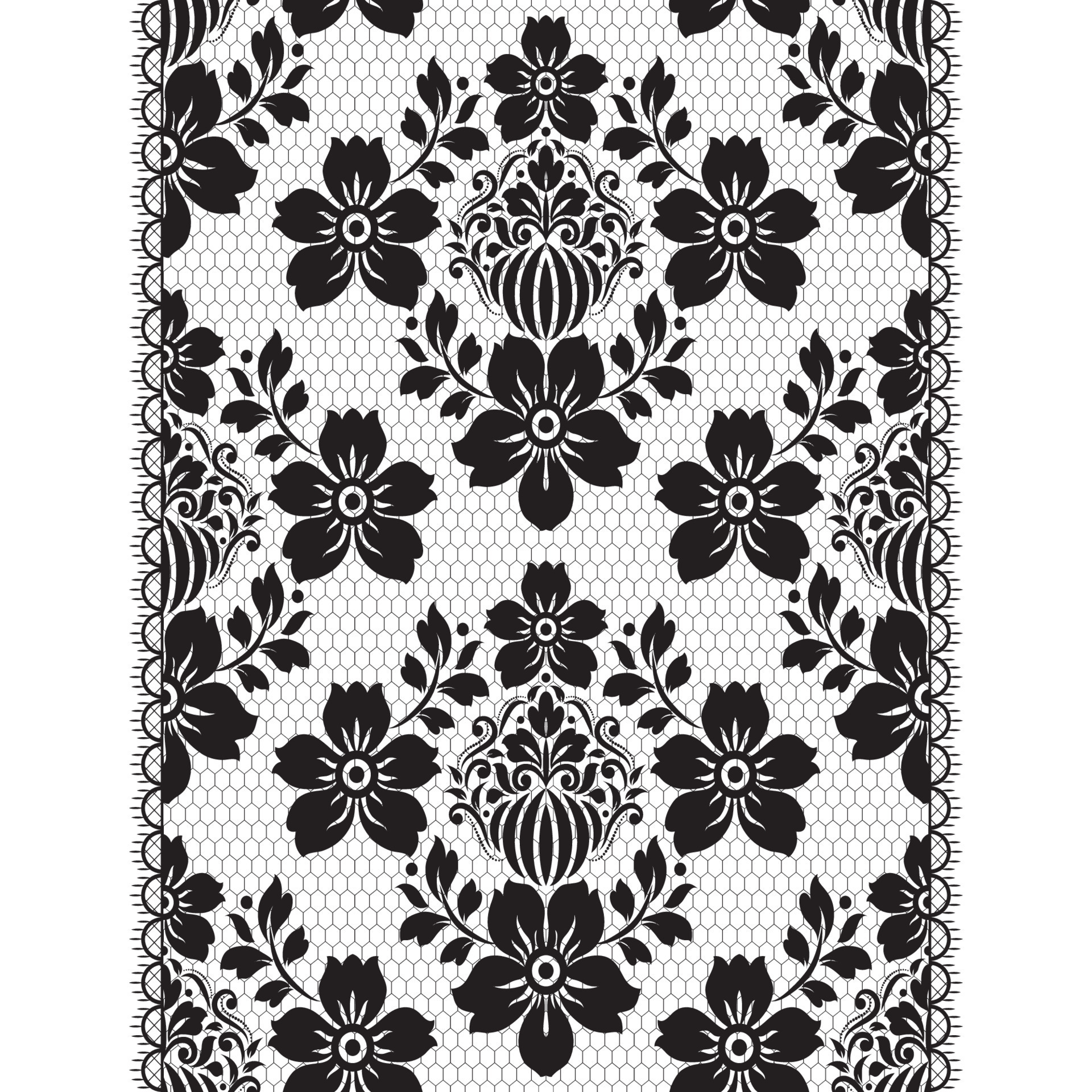 Abstract seamless lace pattern with flowers 7819911 Vector Art at Vecteezy