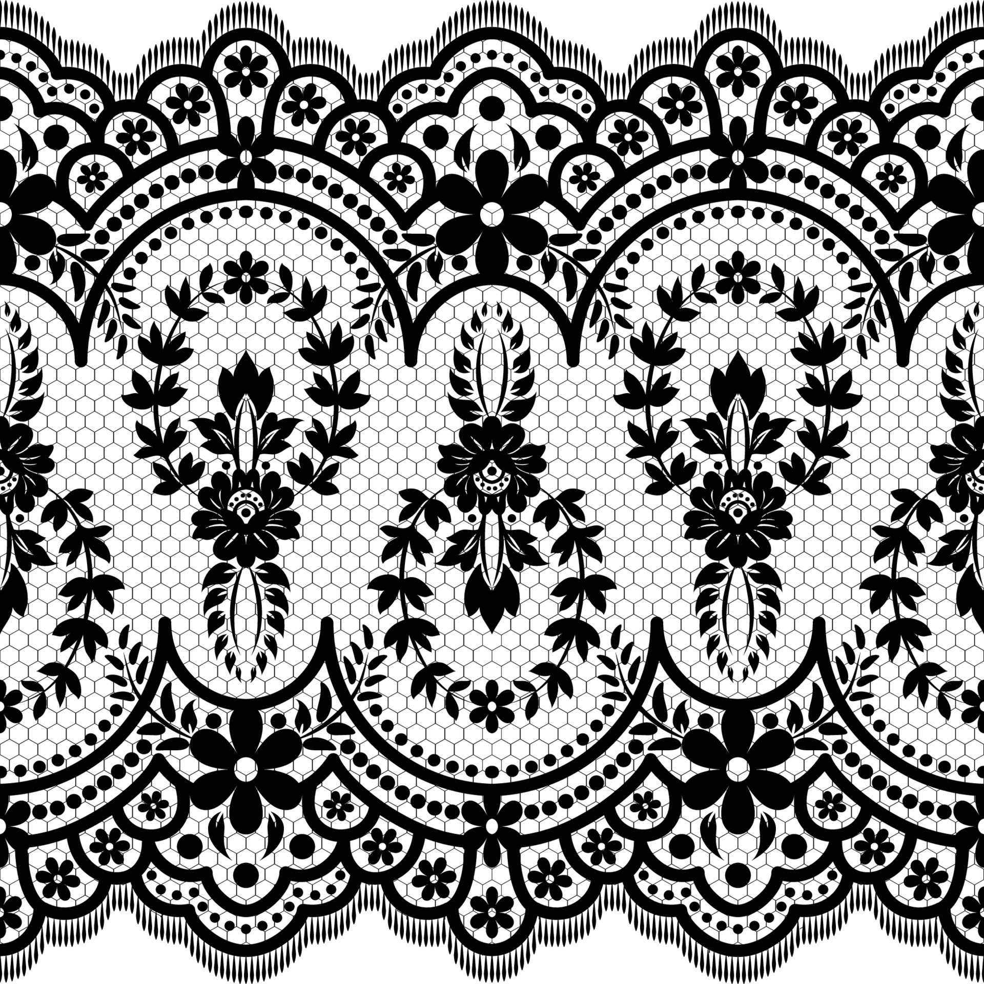 Abstract seamless lace pattern with flowers 7819928 Vector Art at Vecteezy