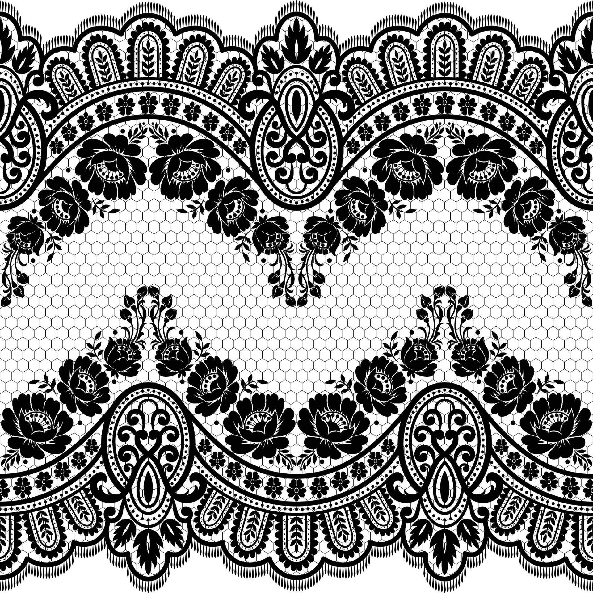 Abstract seamless lace pattern with flowers 7819930 Vector Art at Vecteezy
