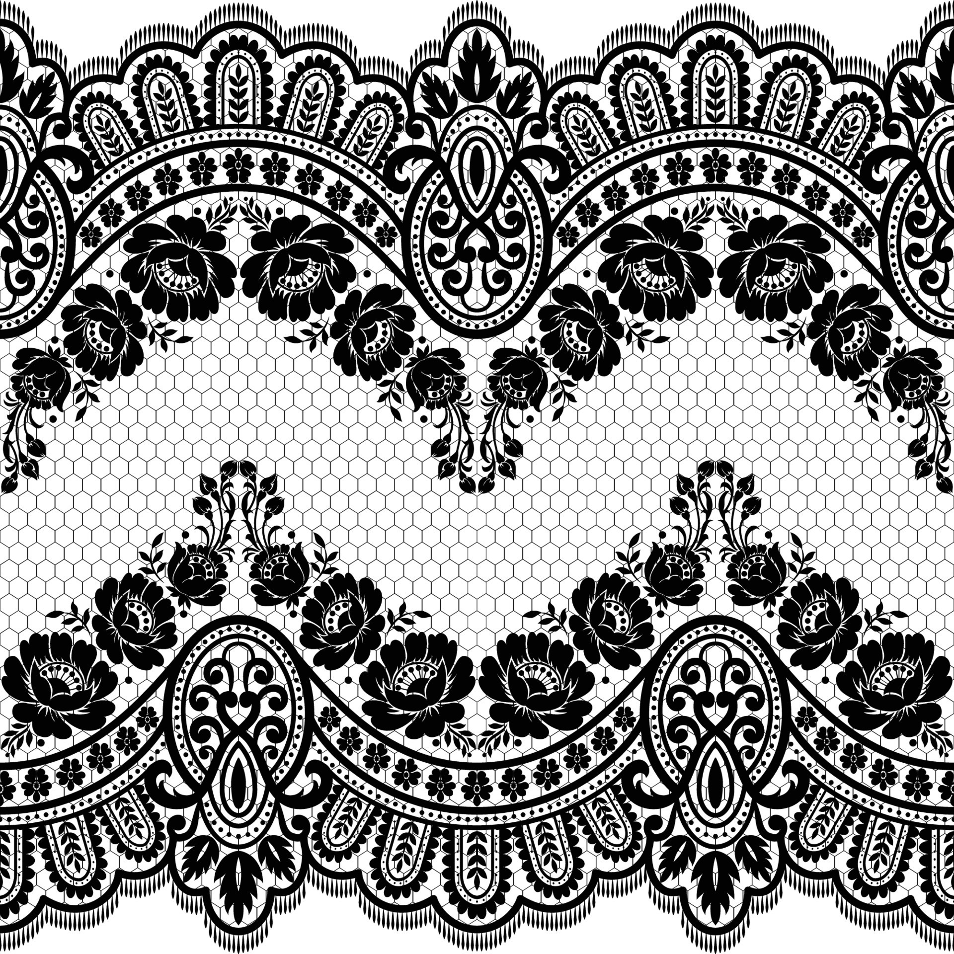Abstract seamless lace pattern with flowers 7819930 Vector Art at Vecteezy