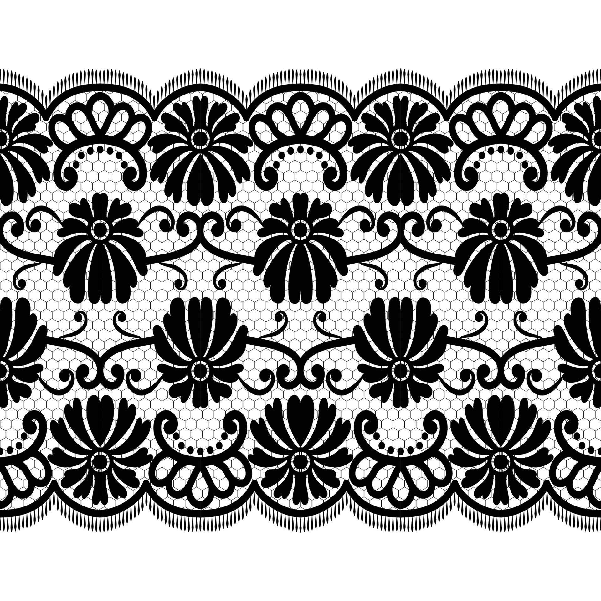 Abstract seamless lace pattern with flowers 7819932 Vector Art at Vecteezy