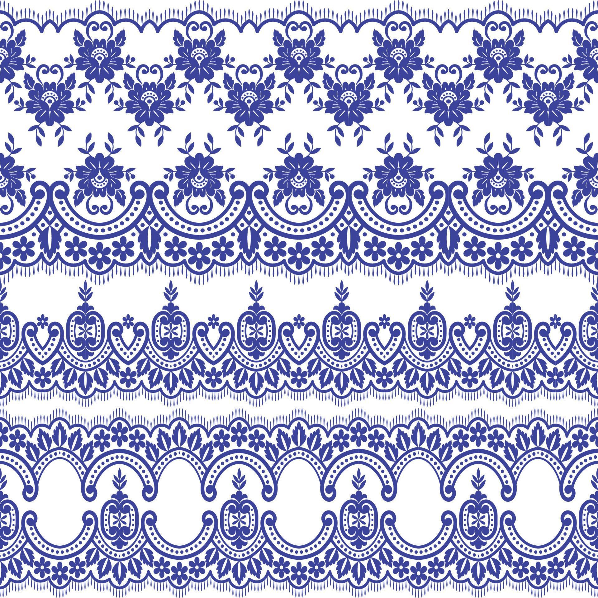 flower element set border 7819935 Vector Art at Vecteezy