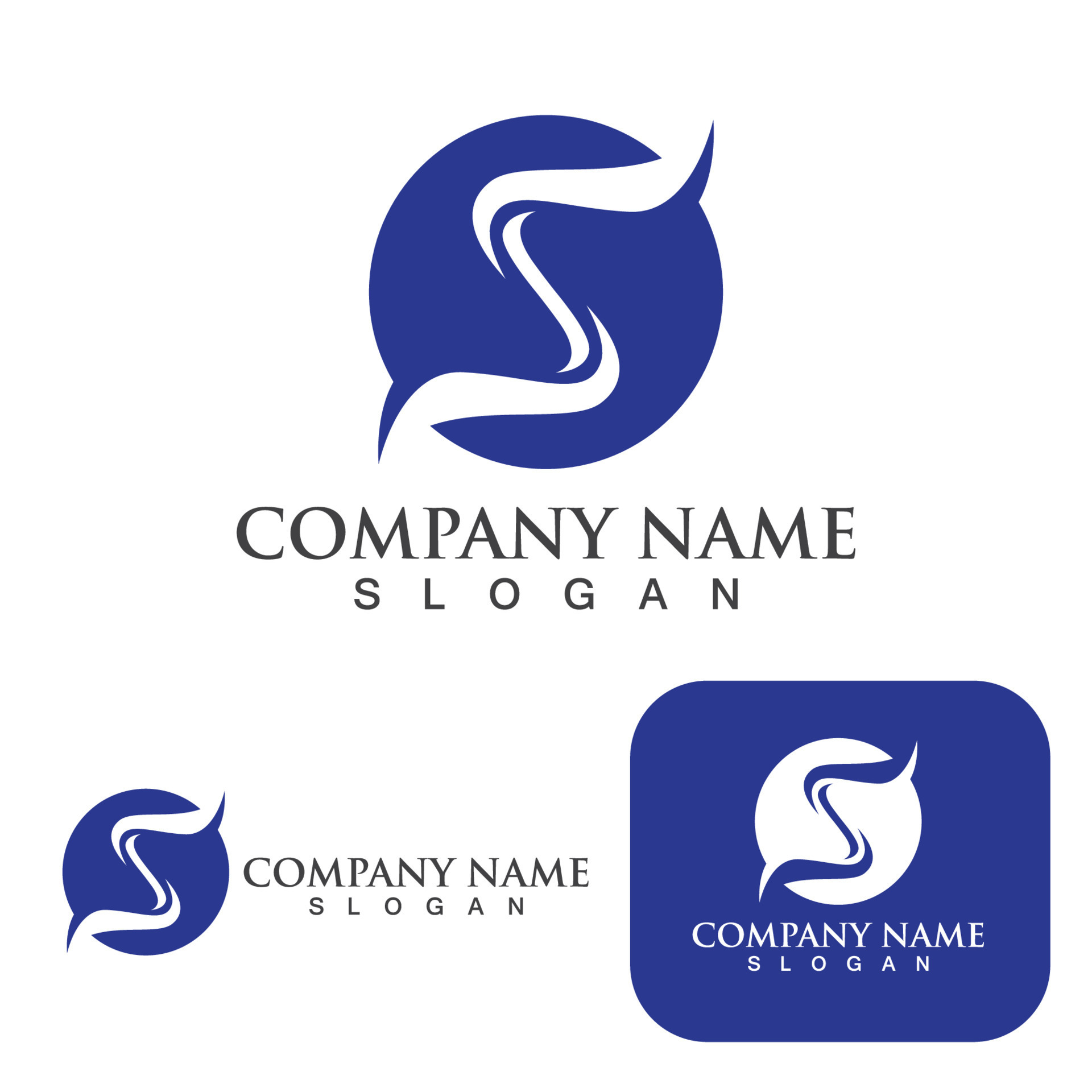 S letter logo Business corporate 7822838 Vector Art at Vecteezy
