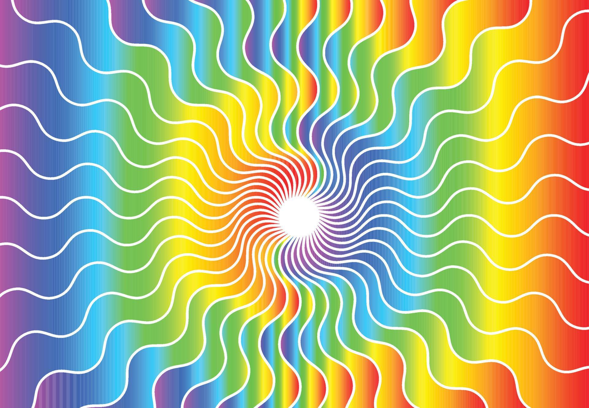 Rainbow gradient geometric new pattern background 7848295 Vector Art at ...