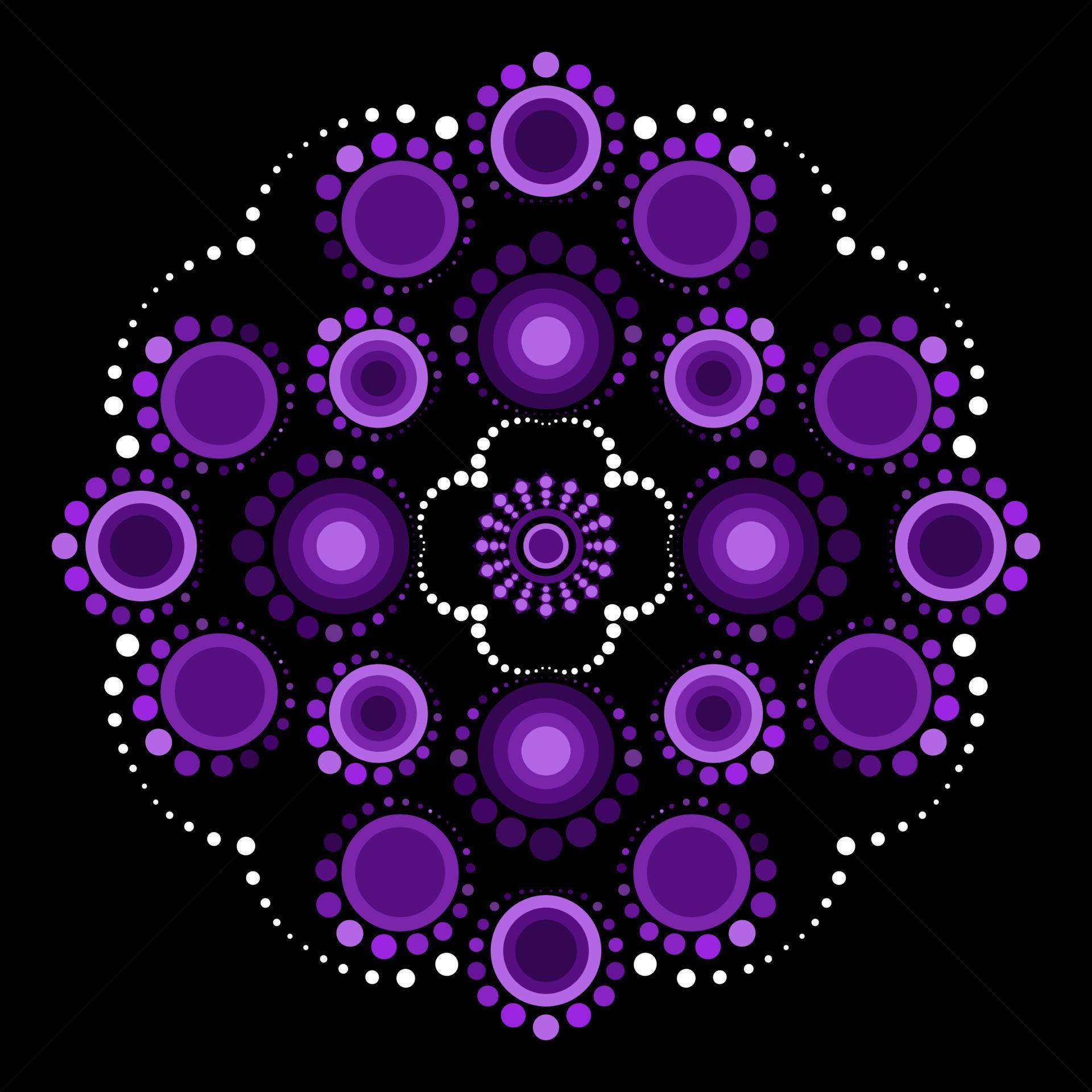 Purple floral vector pattern background. 7849050 Vector Art at Vecteezy