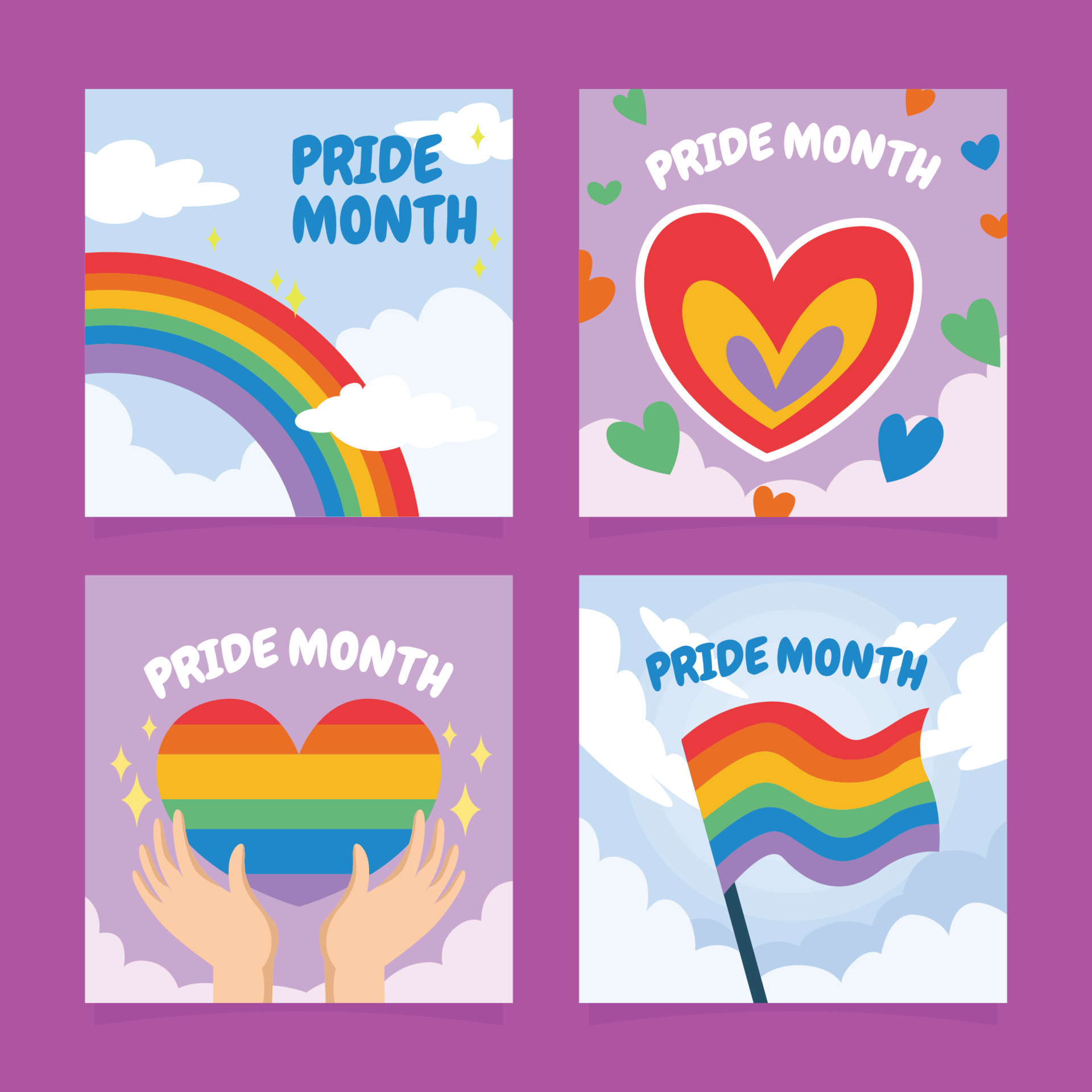 Pride Month Social Media Post 7849410 Vector Art at Vecteezy