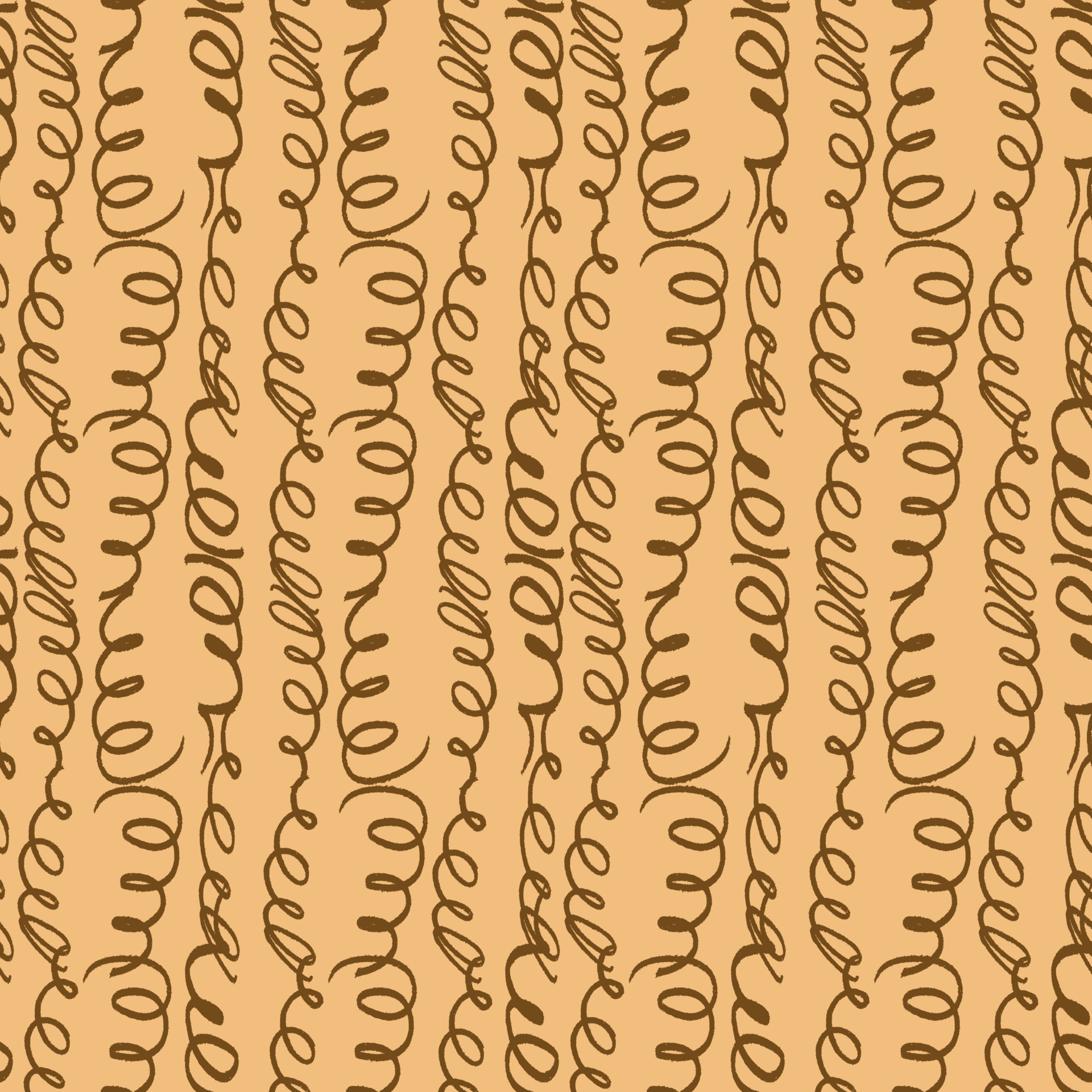 Seamless Vector Pattern With Endless Vertical Curved Deformed Bent