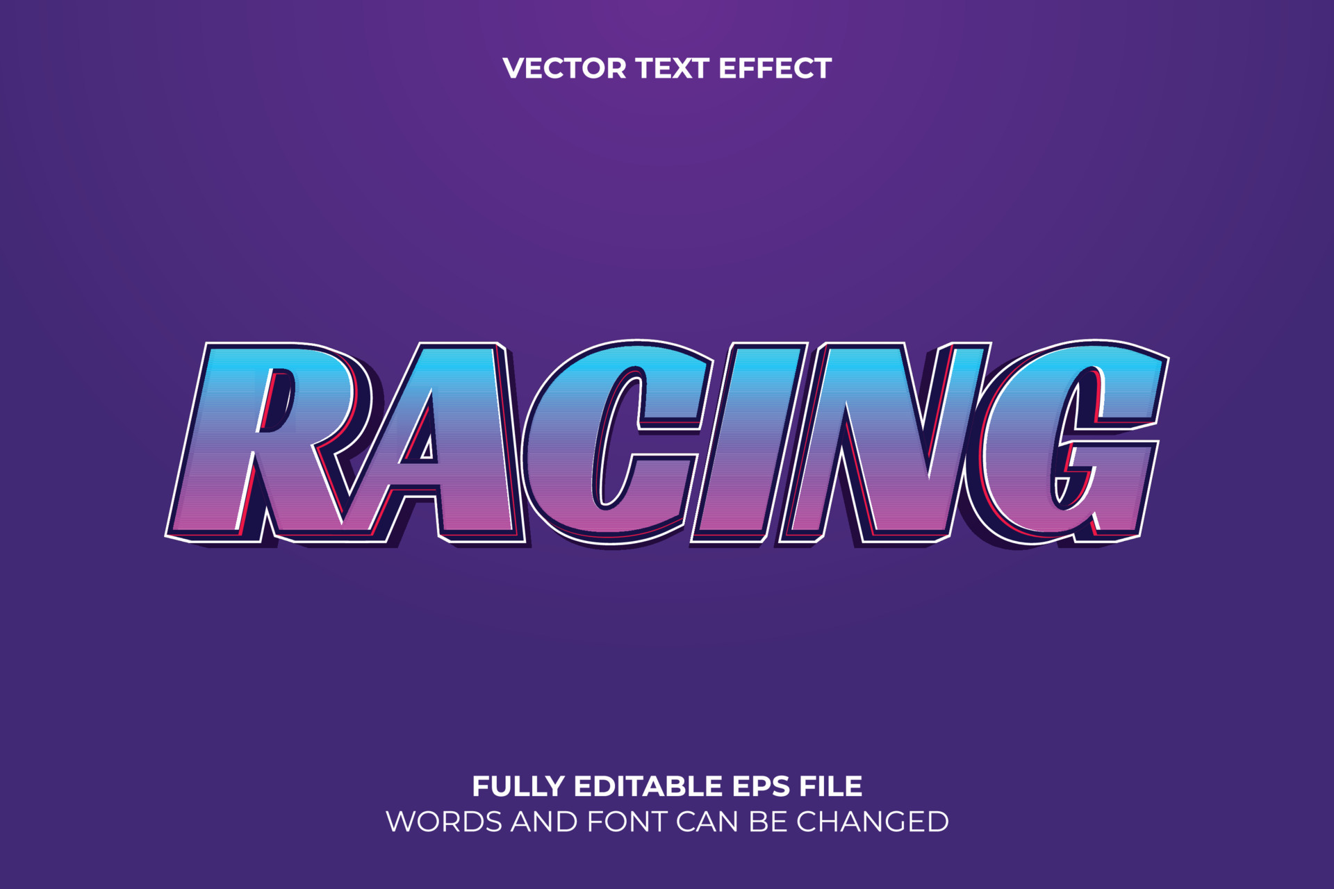 Editable 3D Vector Text Effect Template 7851951 Vector Art at Vecteezy