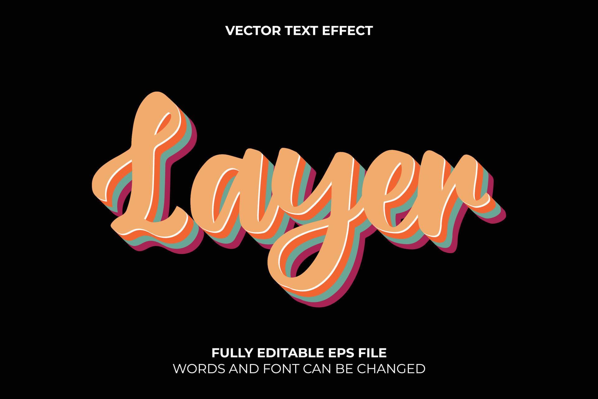 Editable 3D Vector Text Effect Template 7851968 Vector Art at Vecteezy