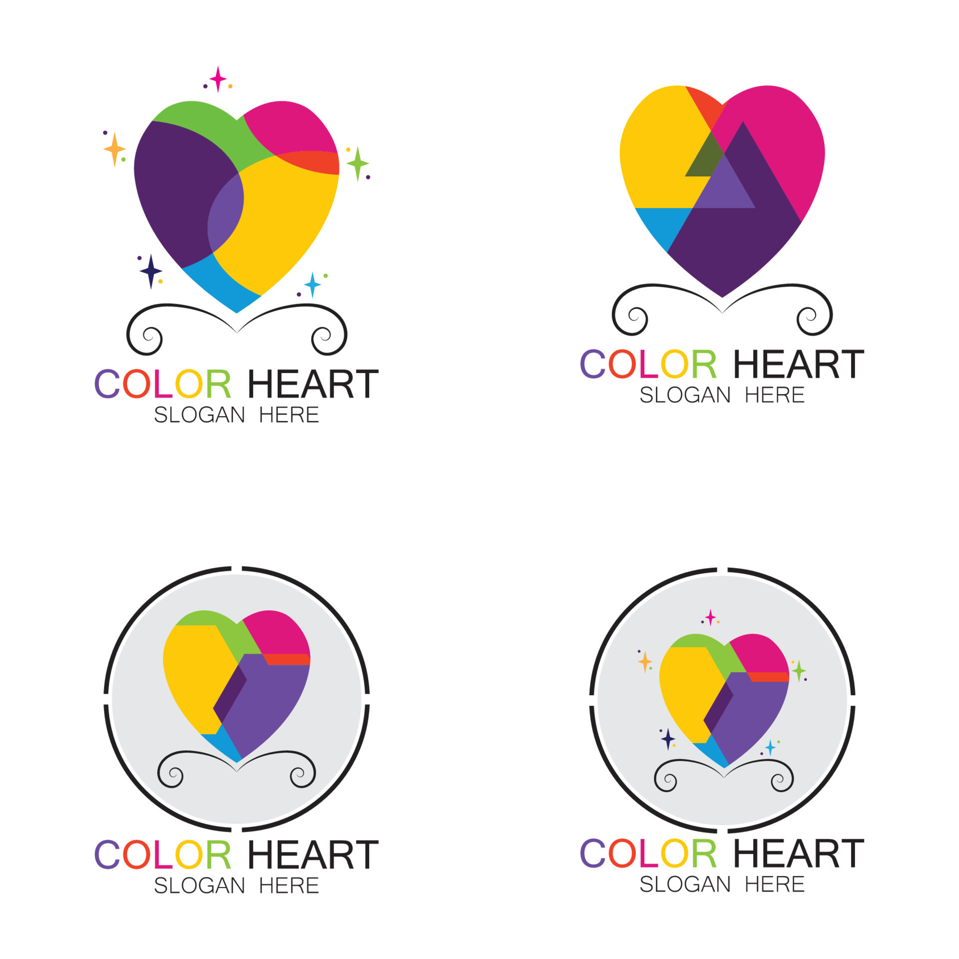 COLOR HEART VECTOR ICON ILLUSTRATION 7853906 Vector Art at Vecteezy