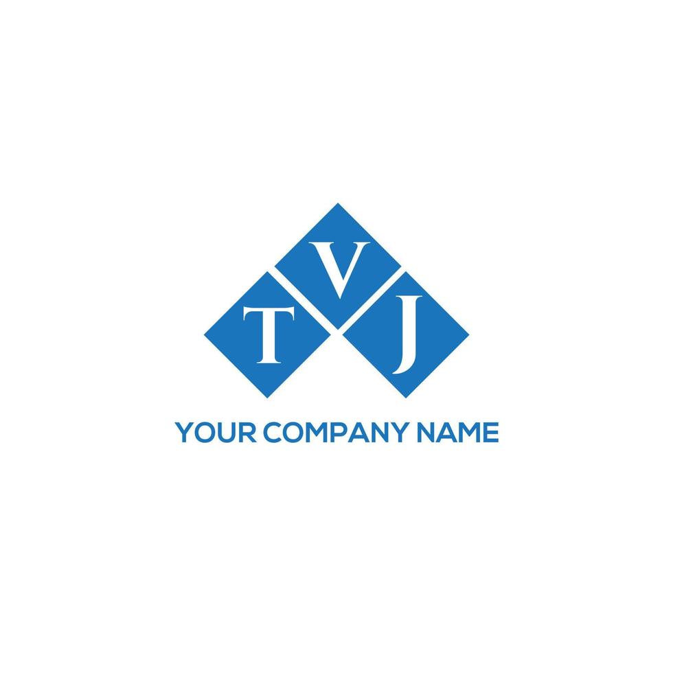 TVJ letter logo design on white background. TVJ creative initials letter logo concept. TVJ ...