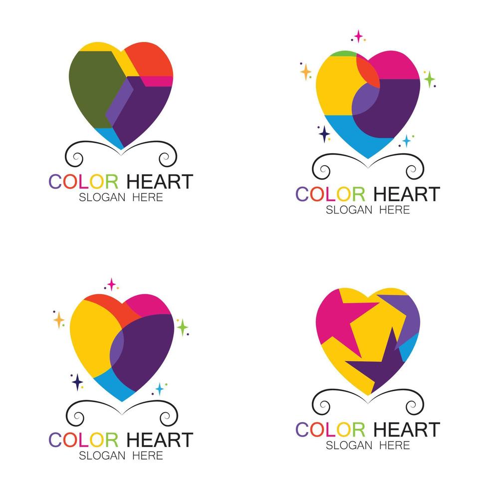 COLOR HEART VECTOR ICON ILLUSTRATION 7856140 Vector Art at Vecteezy