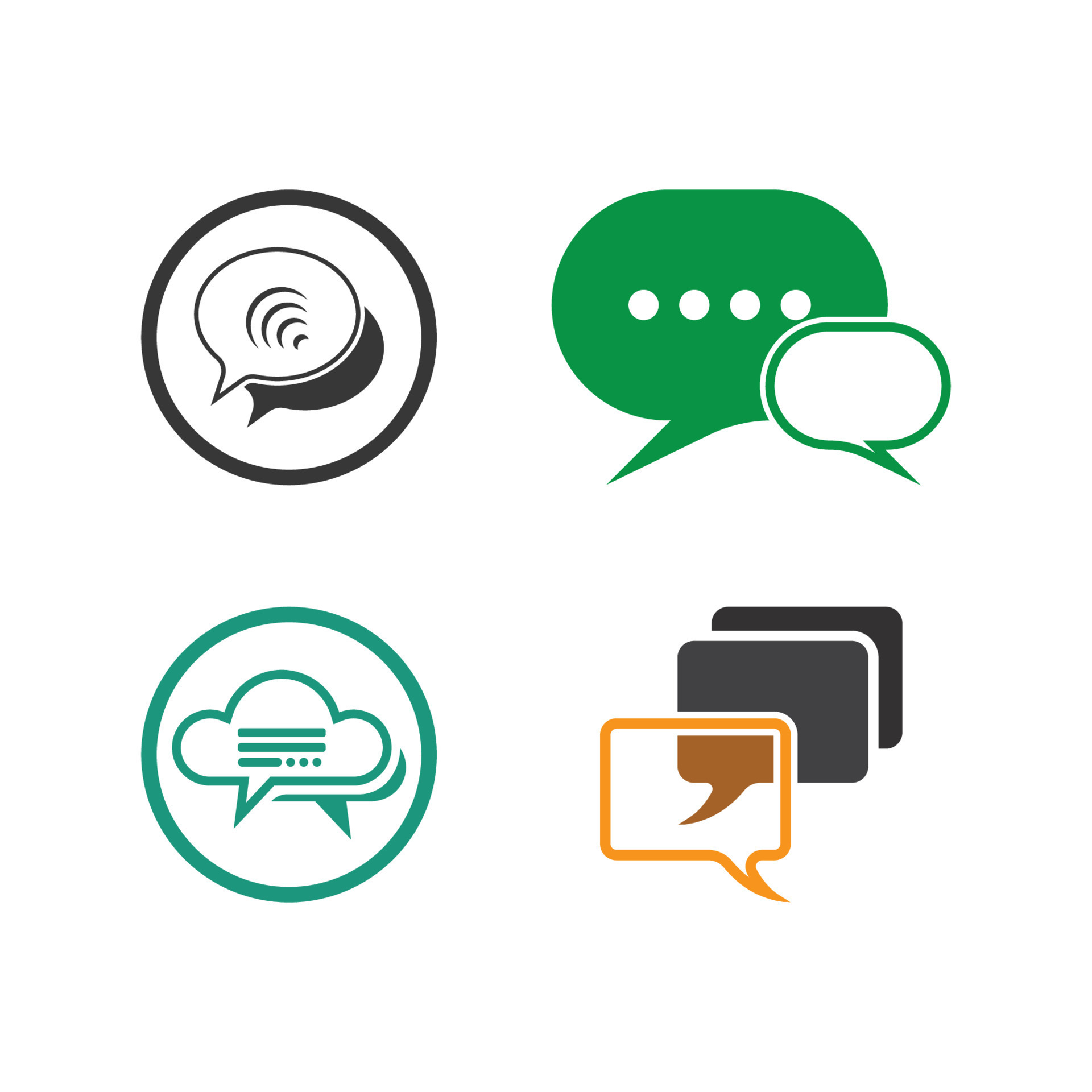 Speech bubble icon vector illustration 7863765 Vector Art at Vecteezy